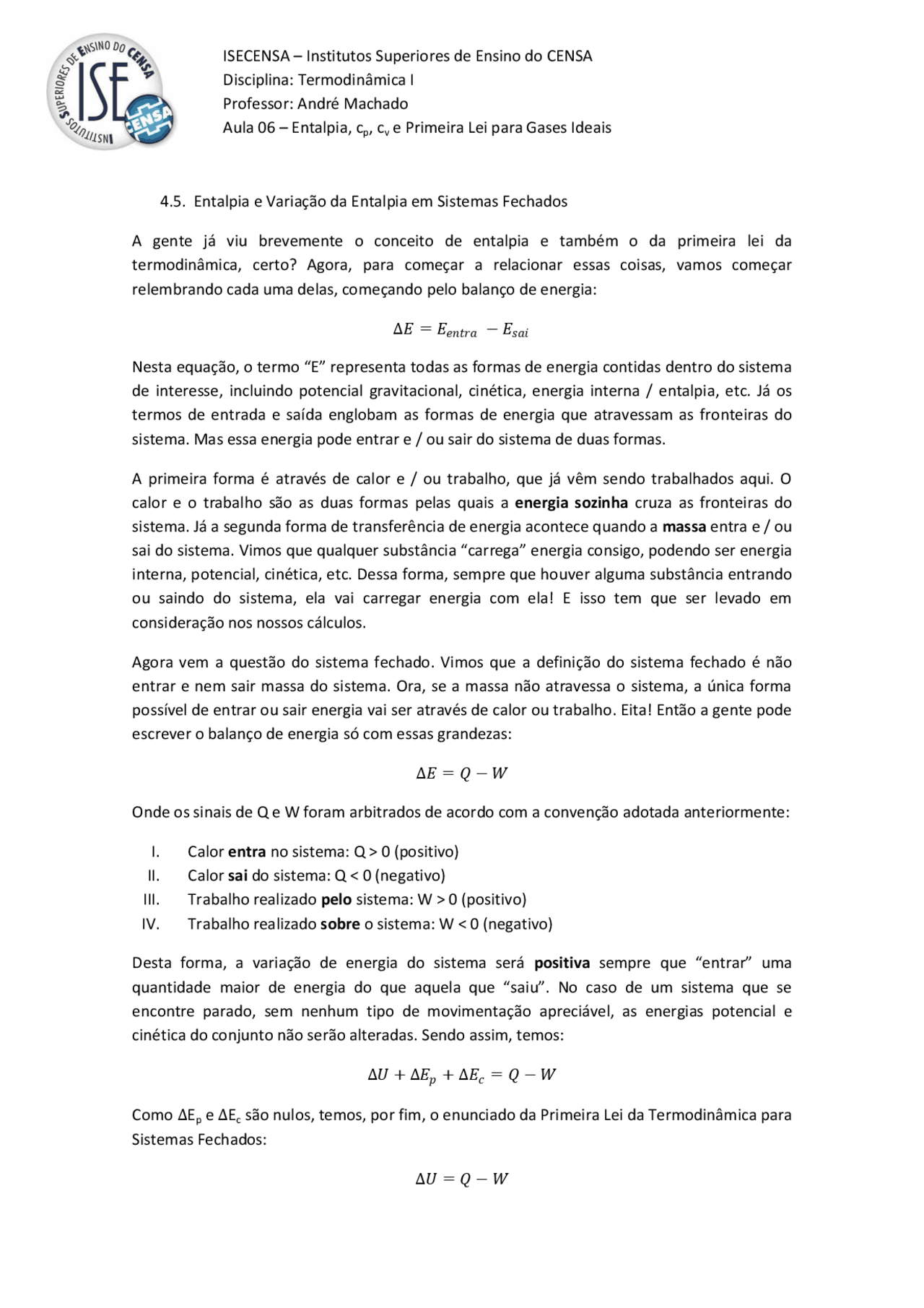 Termodinamica Aplicada A Engenharia Docsity