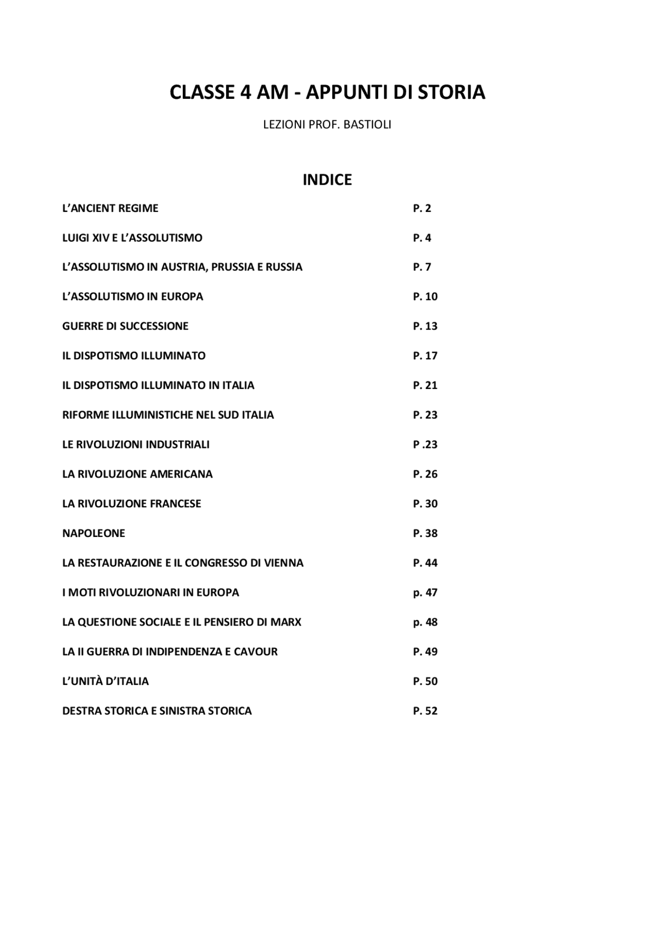 Appunti Completi Storia Classe Iv Docsity