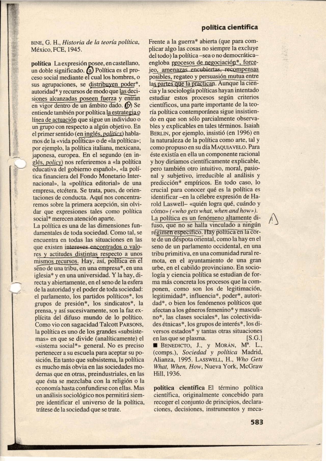 Definición de política, ciencias políticas, profesor Aitor Manuel - Docsity