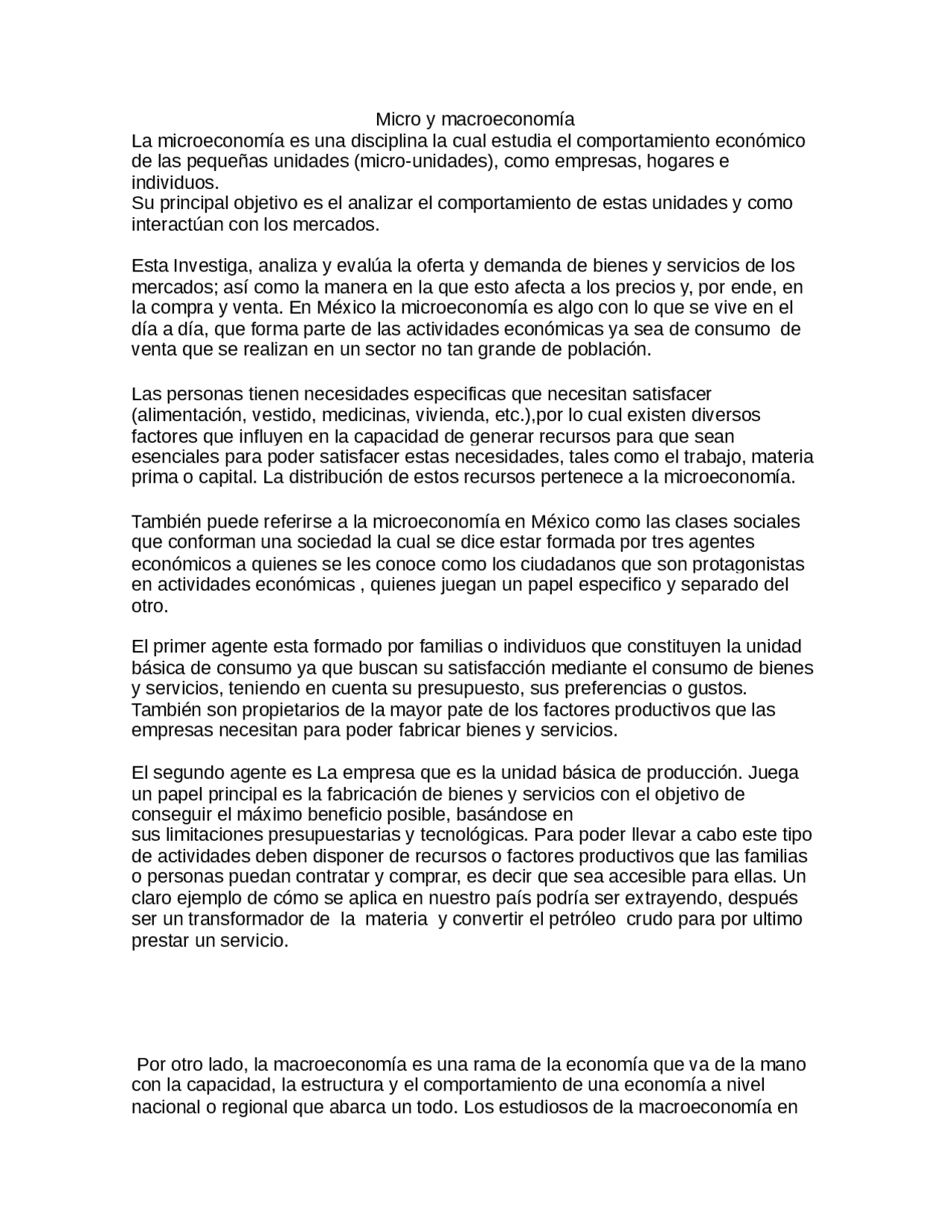 Micro Y Macro Economía Docsity