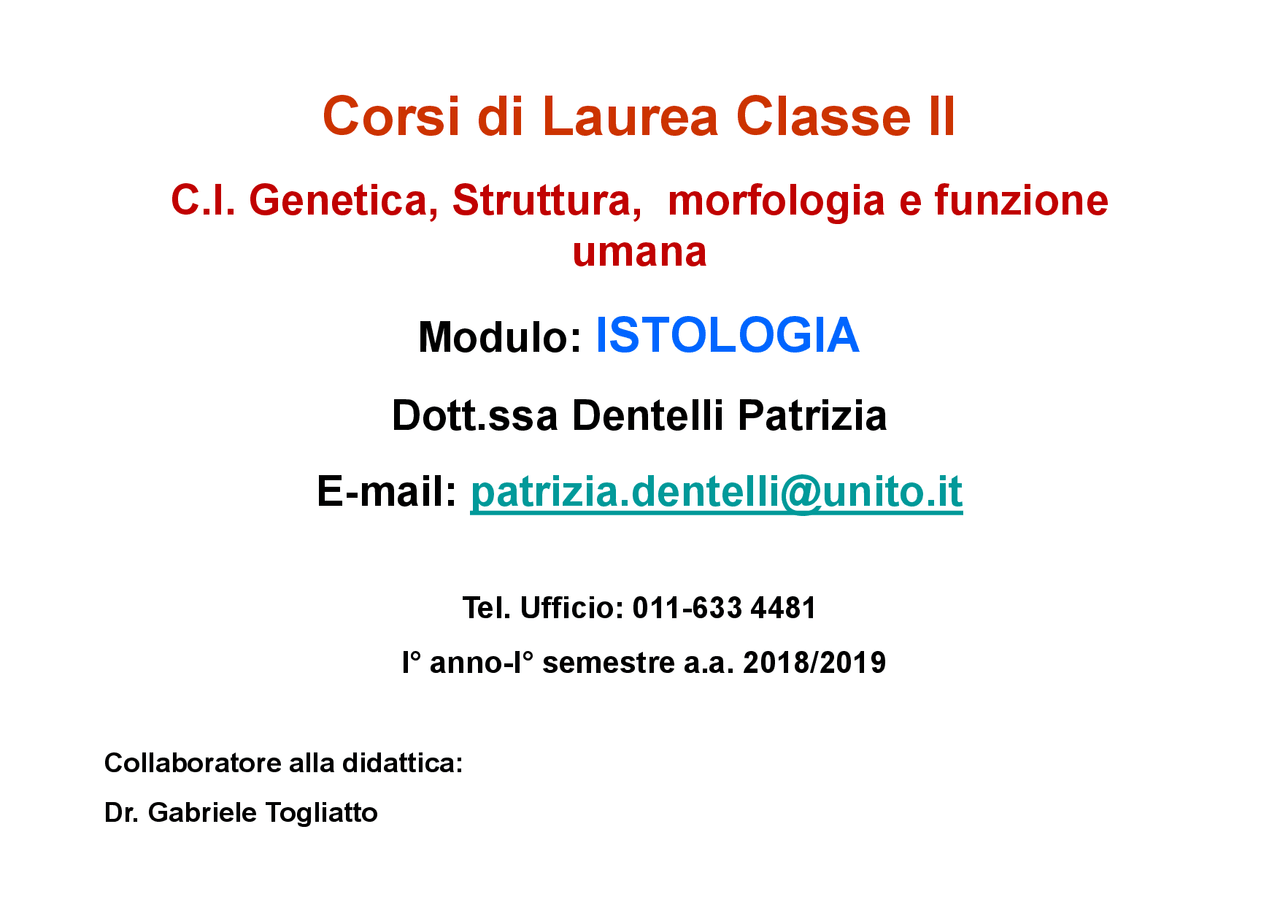 Biologia Cellulare E Molecolare Docsity