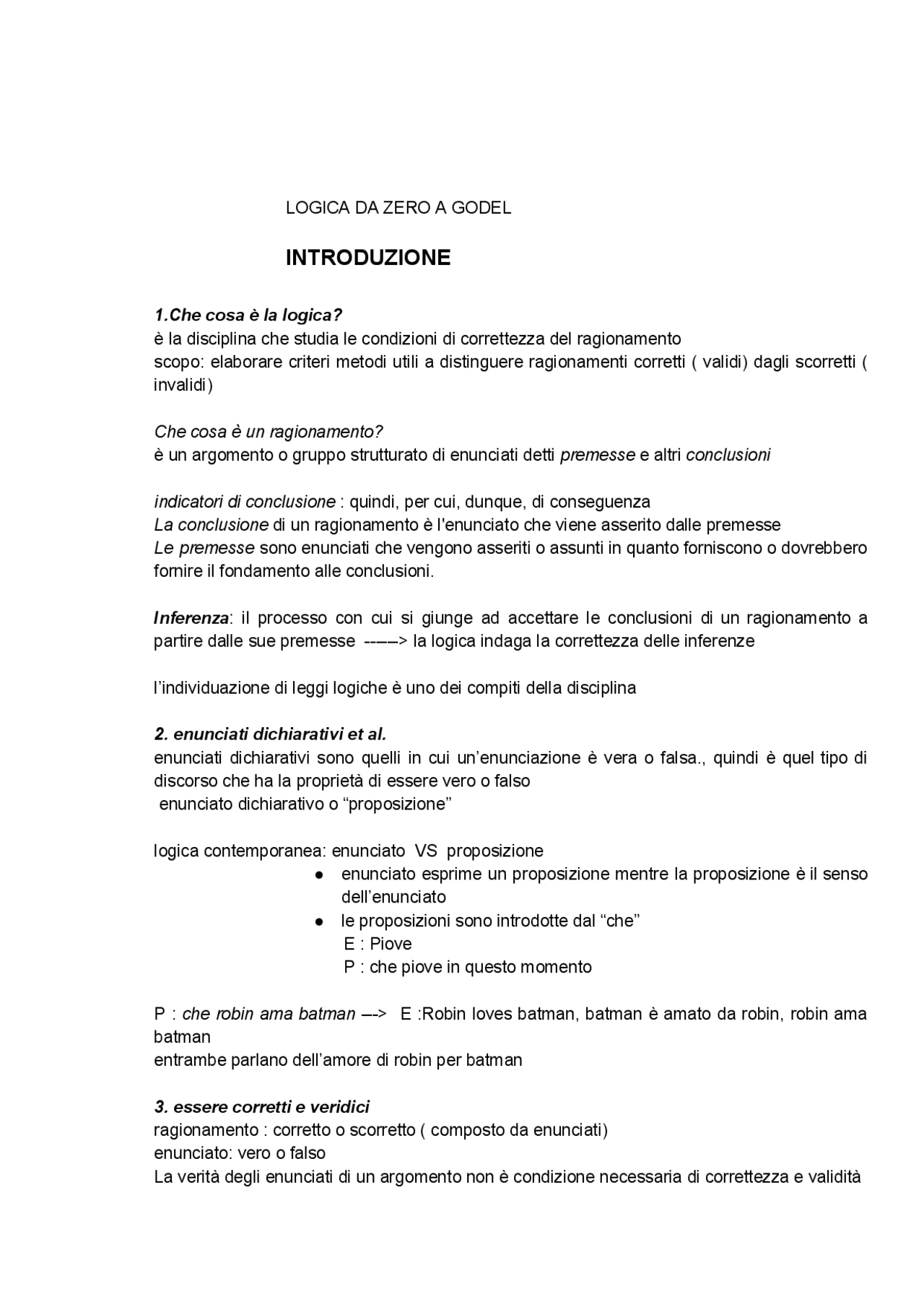 Riassunto Logica Da Zero A Godel F Berto 2007 Docsity