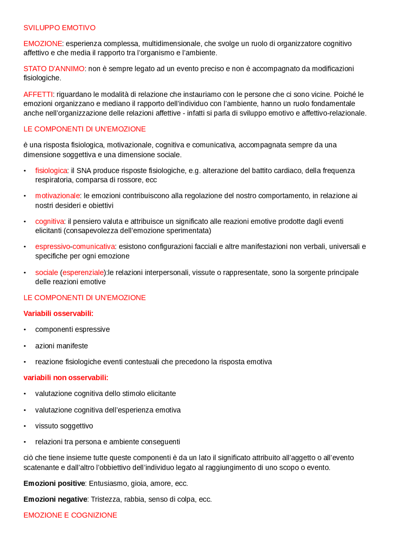 Psicologia Dello Sviluppo Macchi Cassia Docsity