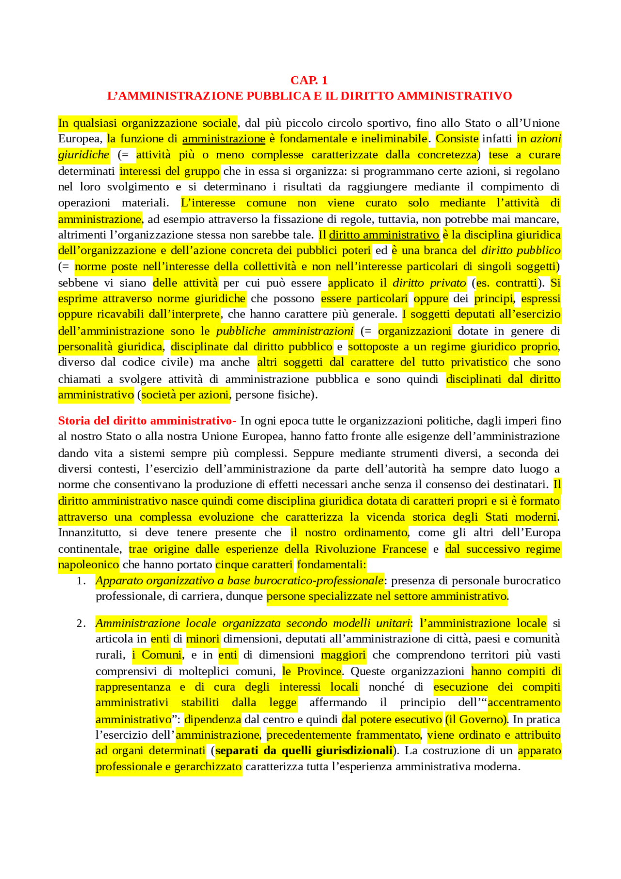 Manuale Diritto Amministrativo Docsity