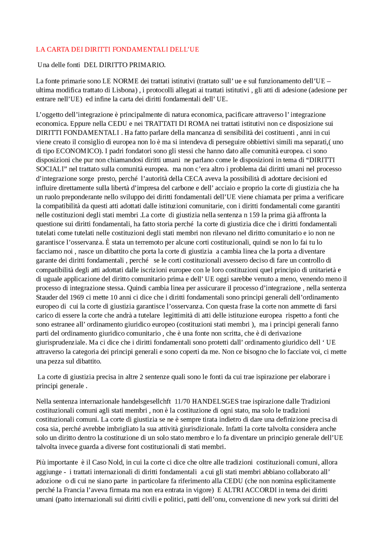 Diritto Dell Ue Lezione 6 Docsity