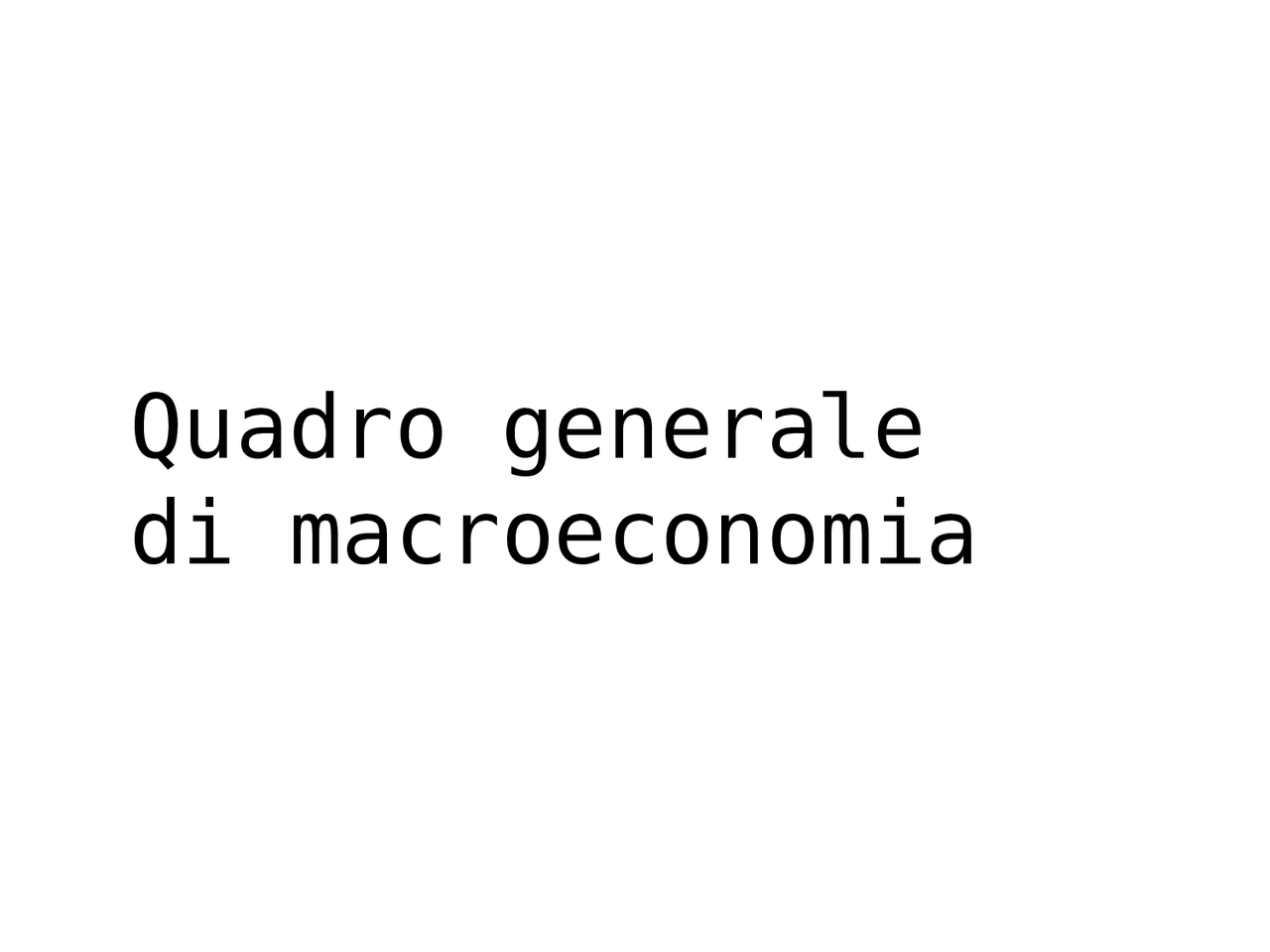 Lezioni Di Macroeconomia Docsity