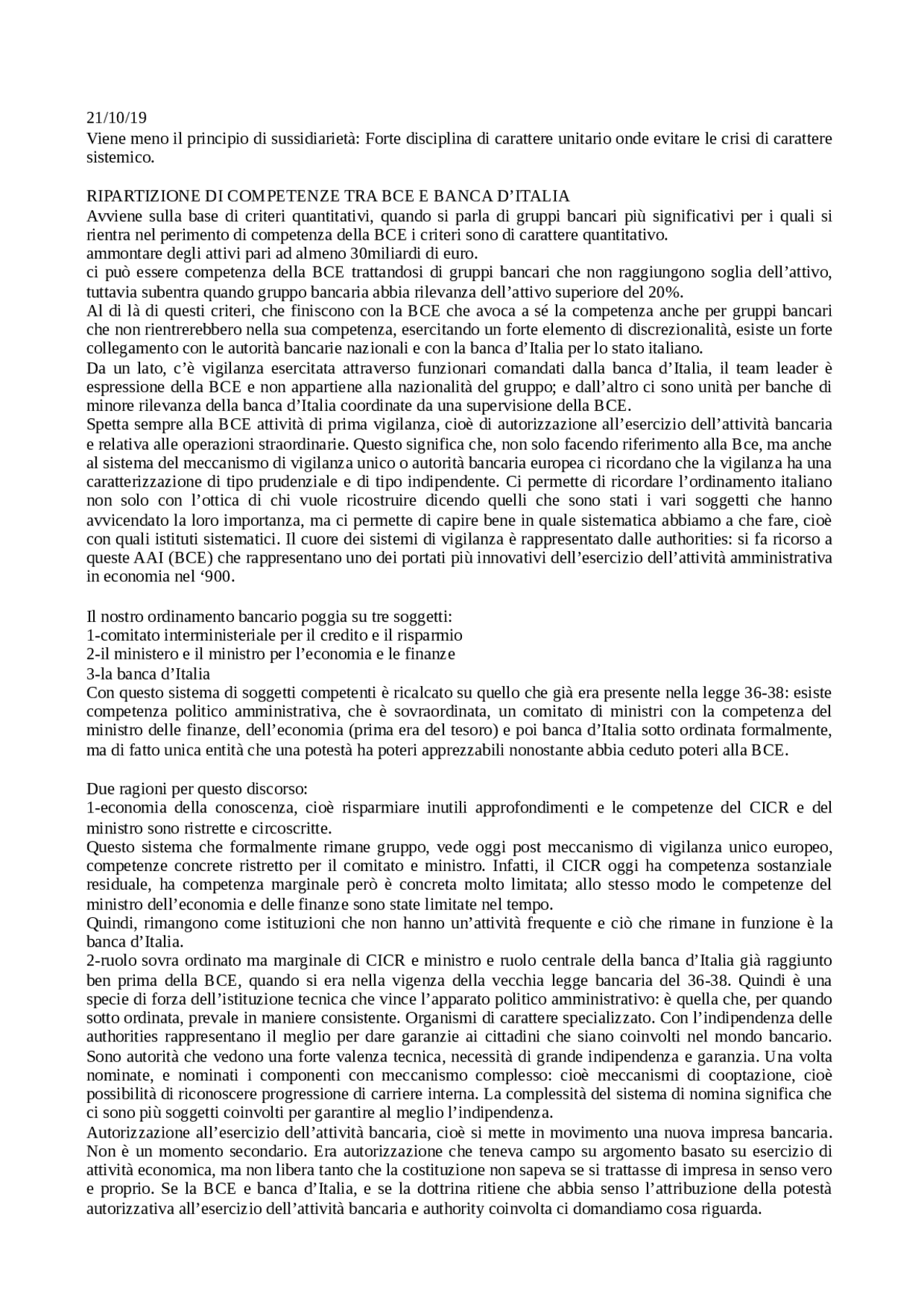 Apputi Diritto Bancario Docsity