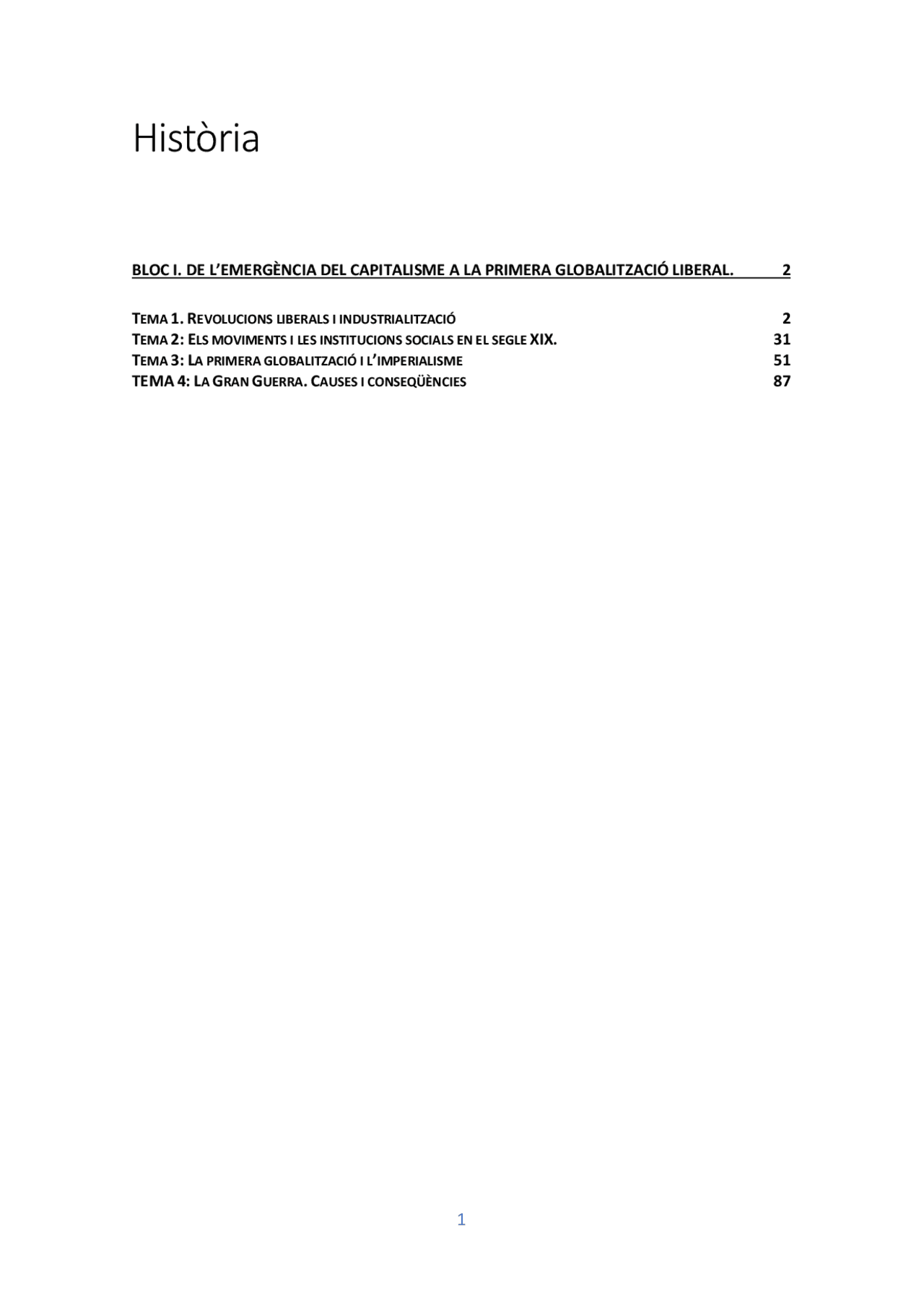 Apunts Història Sociologia Primer Curs Docsity