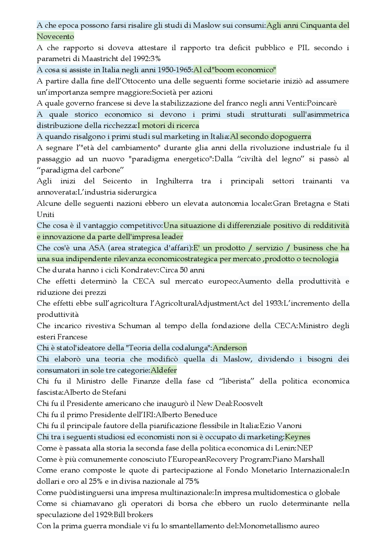 Storia Del Marketing Docsity