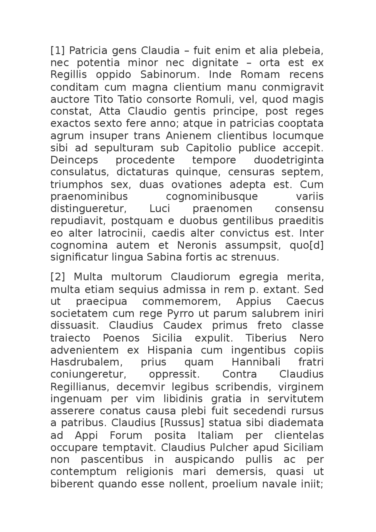 Svetonio Testo Latino Appunti Di Lingua Latina Docsity