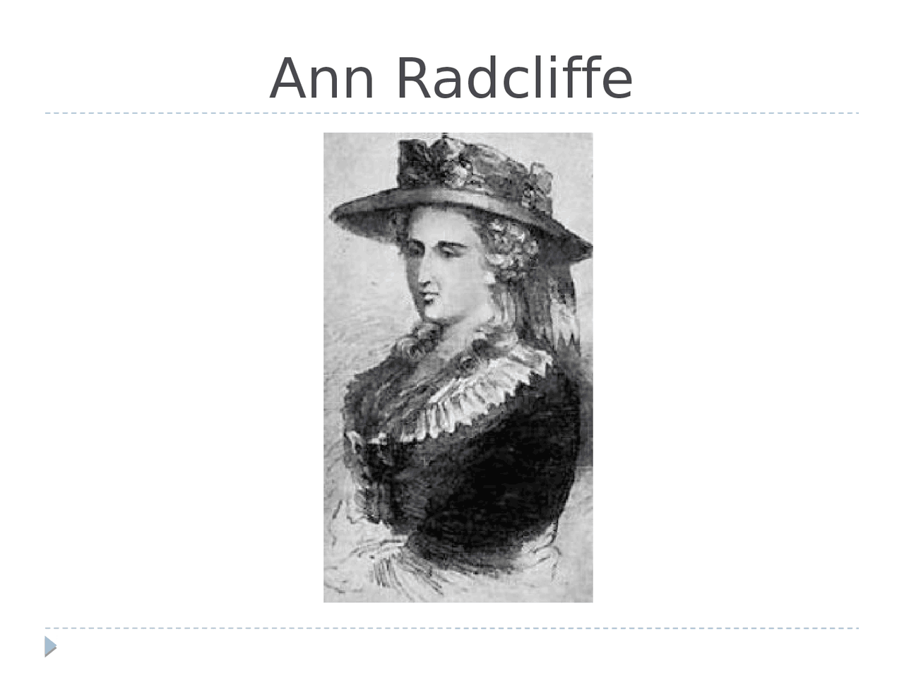 Biografia de Ann Radcliffe - Docsity