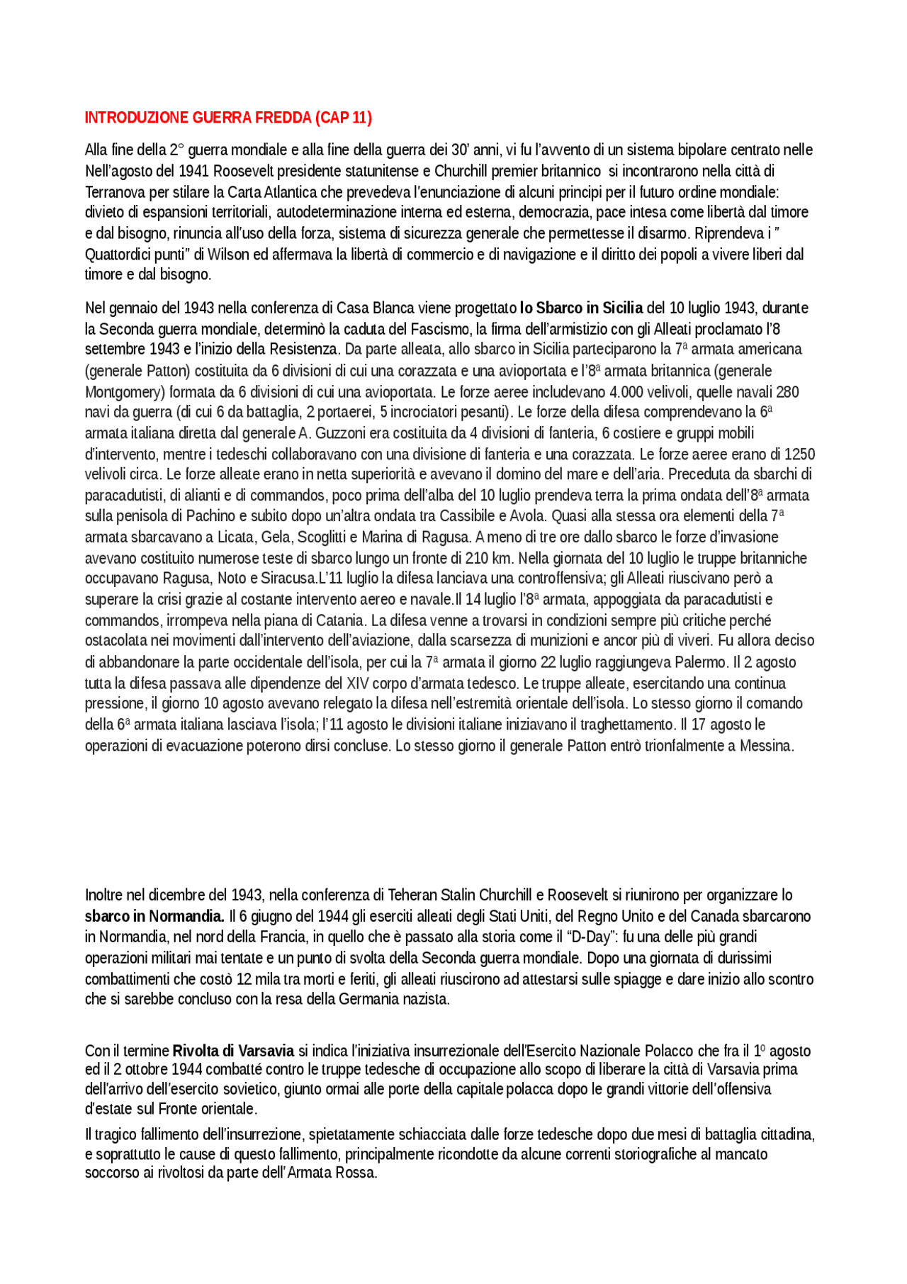 Riassunti Di Storia Contemporanea Docsity