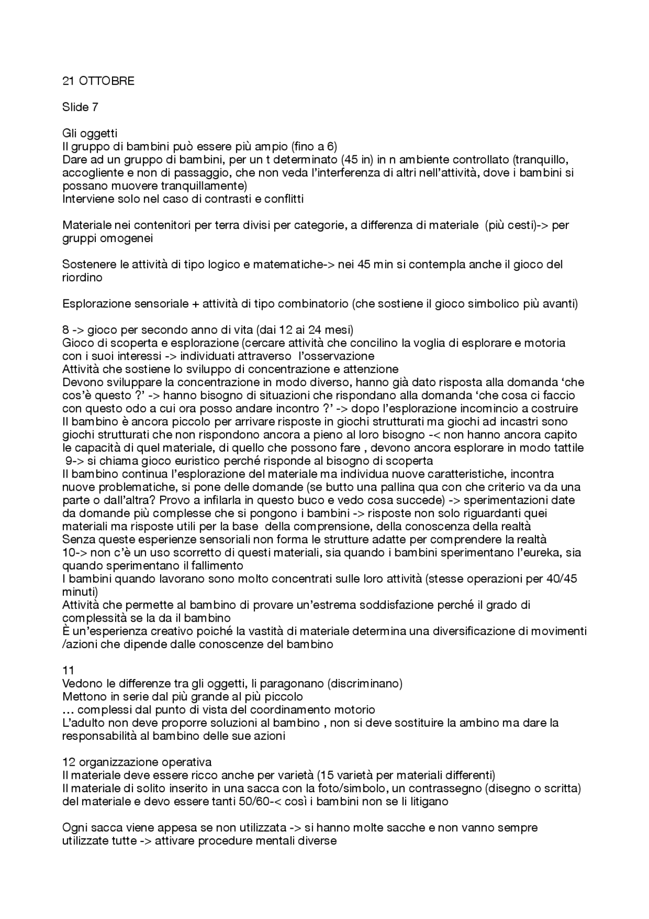 Appunti Di Educazione Alla Corporeità E Metodologia Del Gioco Docsity