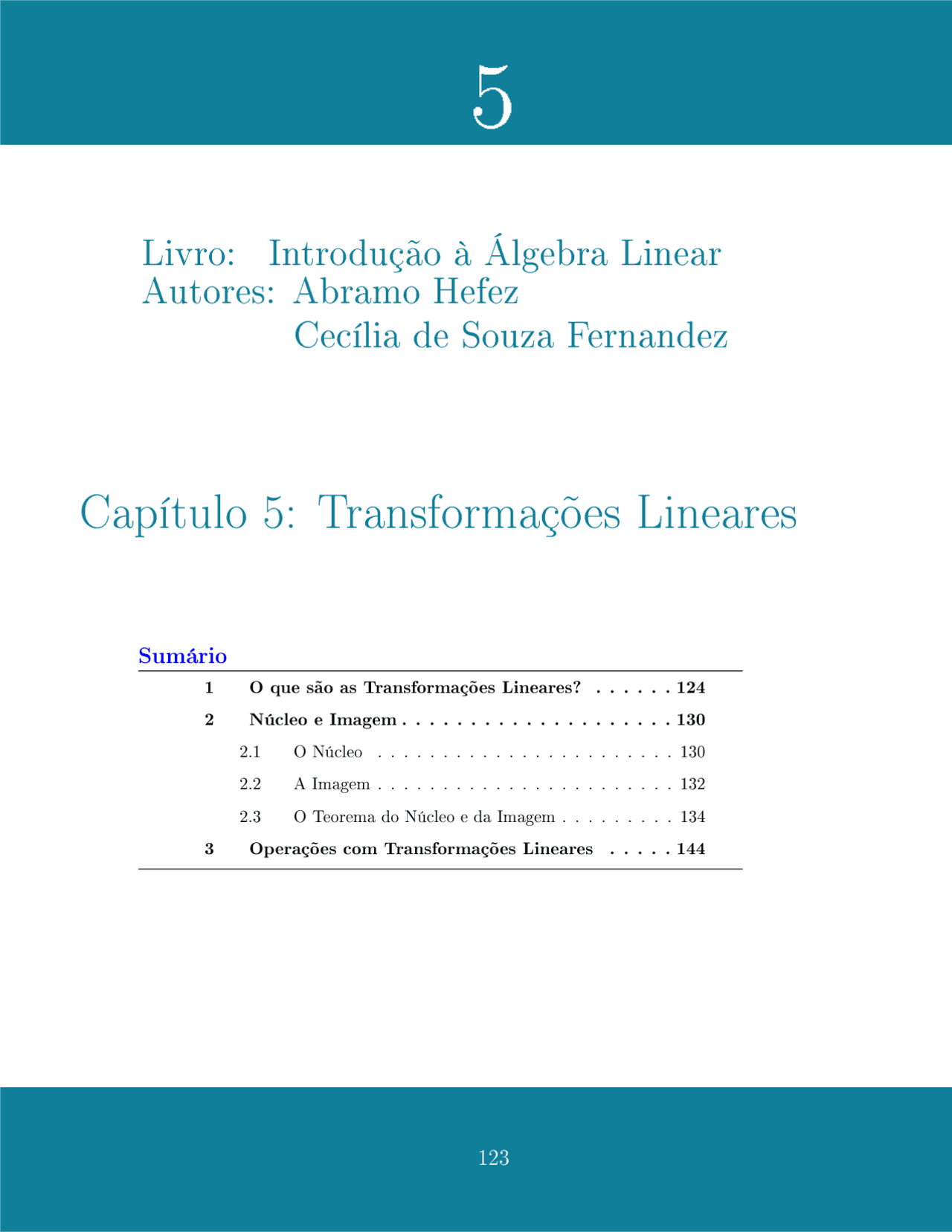 Introdução à Álgebra Linear - Docsity