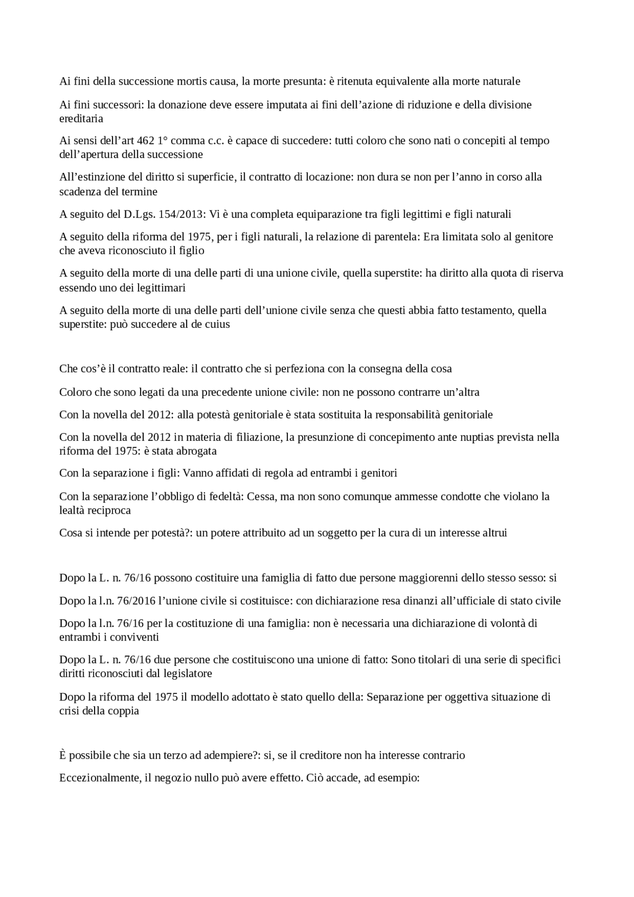 Domande Test Di Diritto Privato Docsity