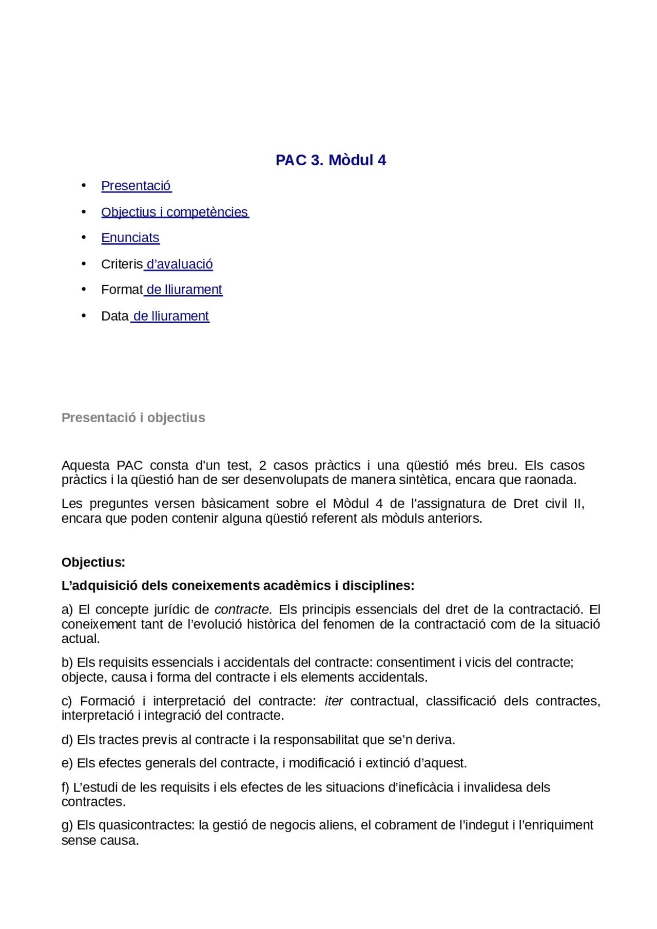 Solucion Pac 3 Derecho Civil Ii Docsity