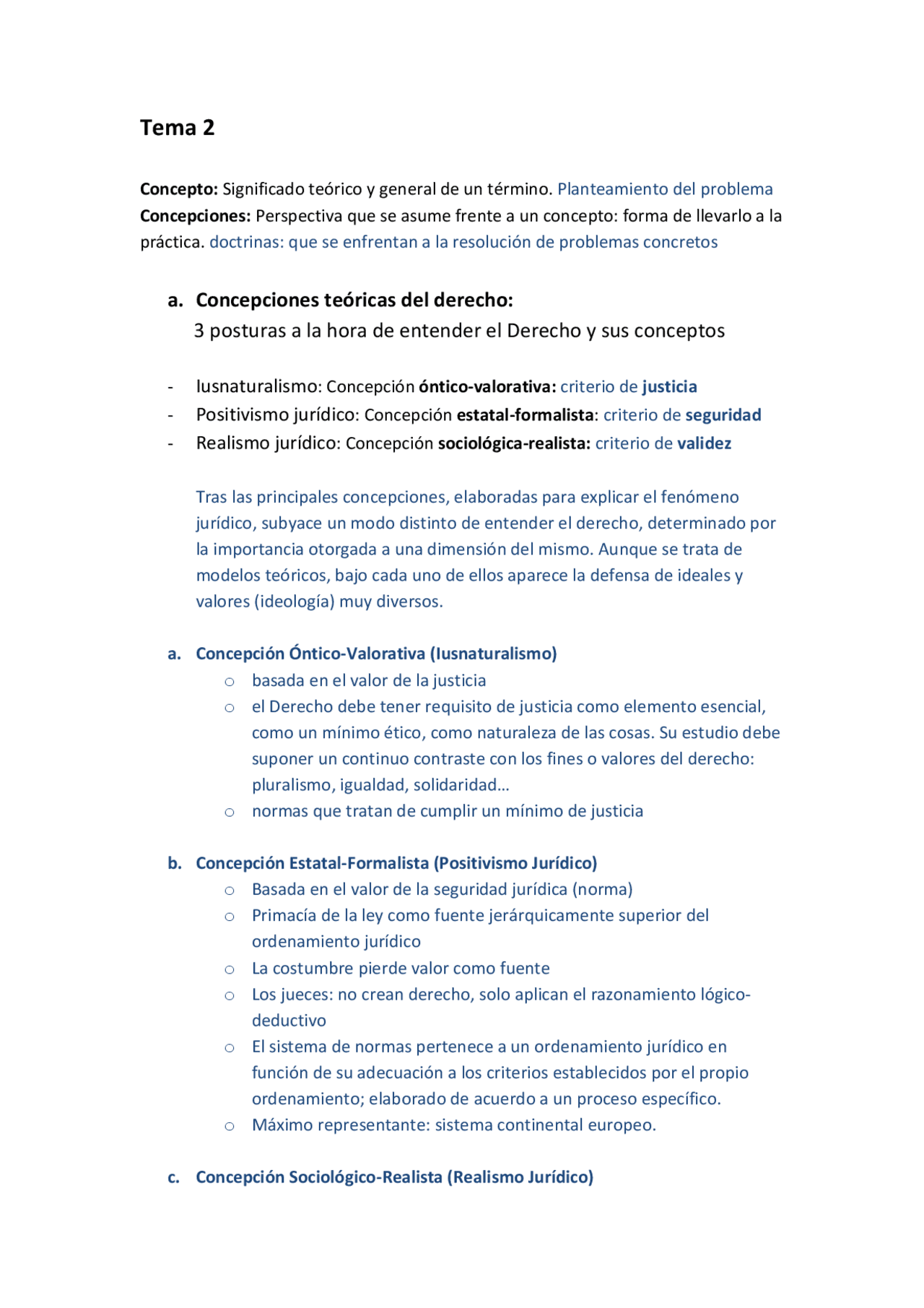 Tema 2 TeorÍa Del Derecho Docsity