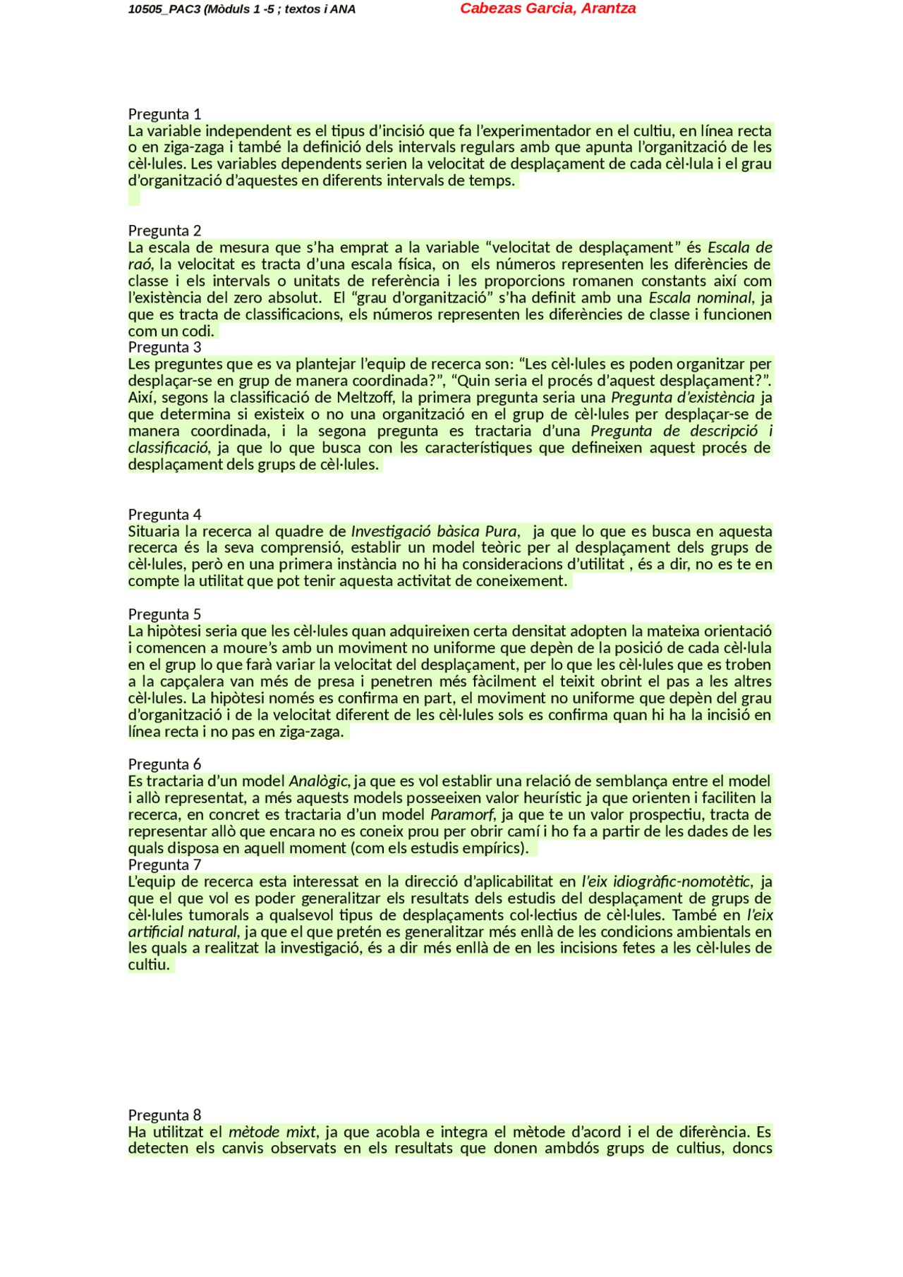 Pac 3 Mètodes Dinvetigació Docsity