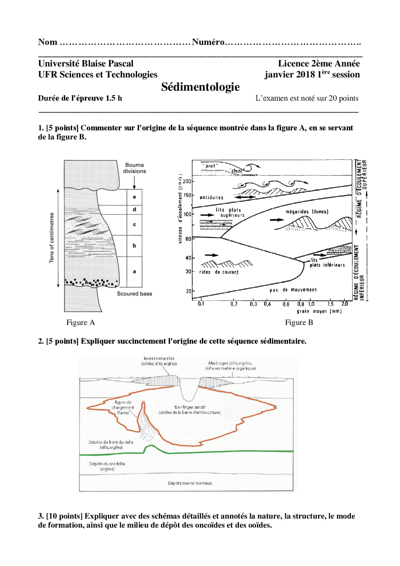 Fr Basic Sedimentologie Exercices Géologie Docsity