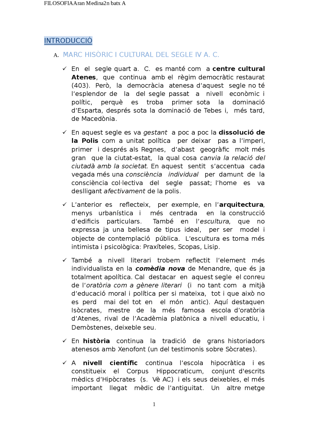Resum Plató Part Inicial Docsity