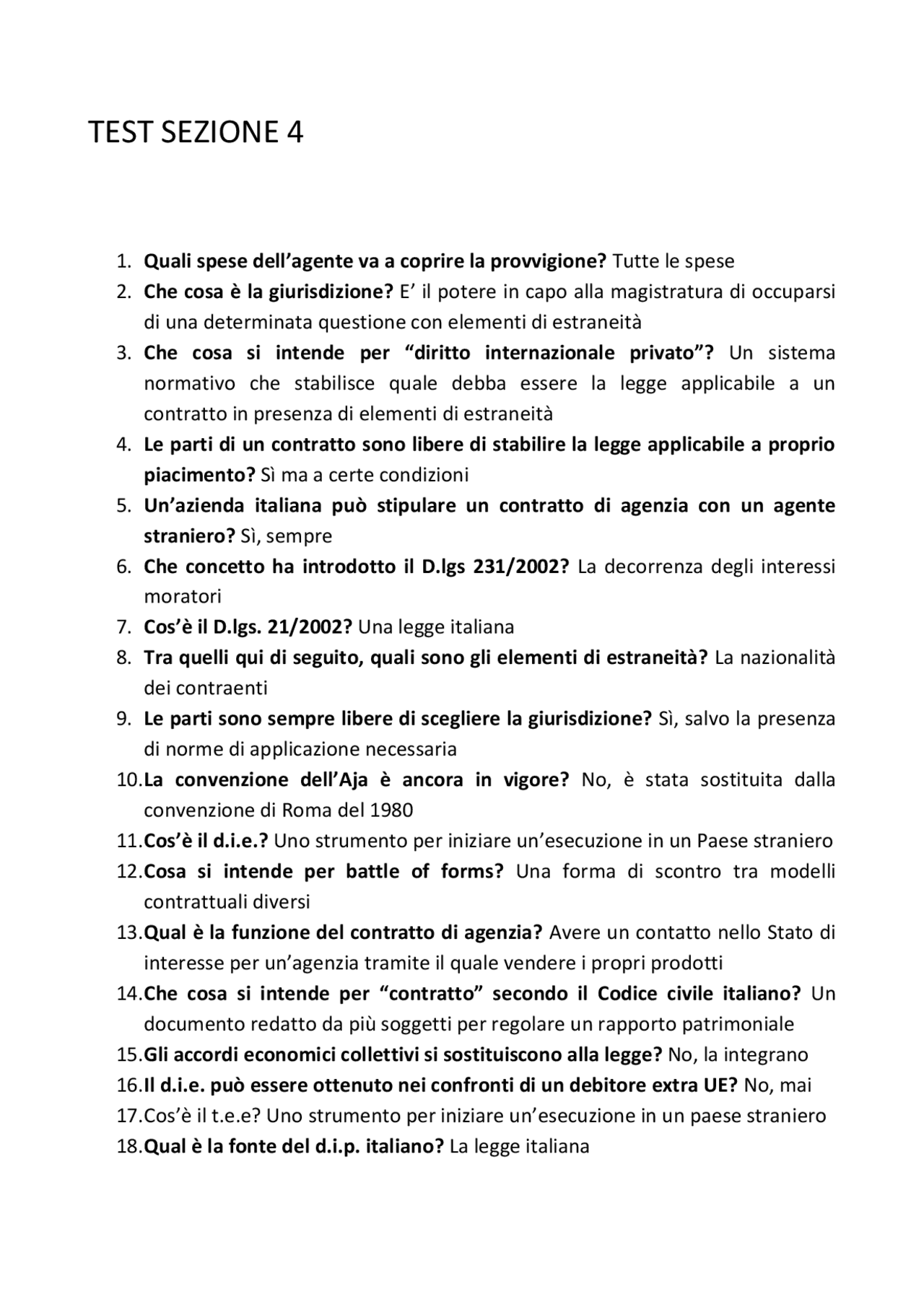 Test Sezione 4 Master Marcom Prove Desame Di Marketing Docsity