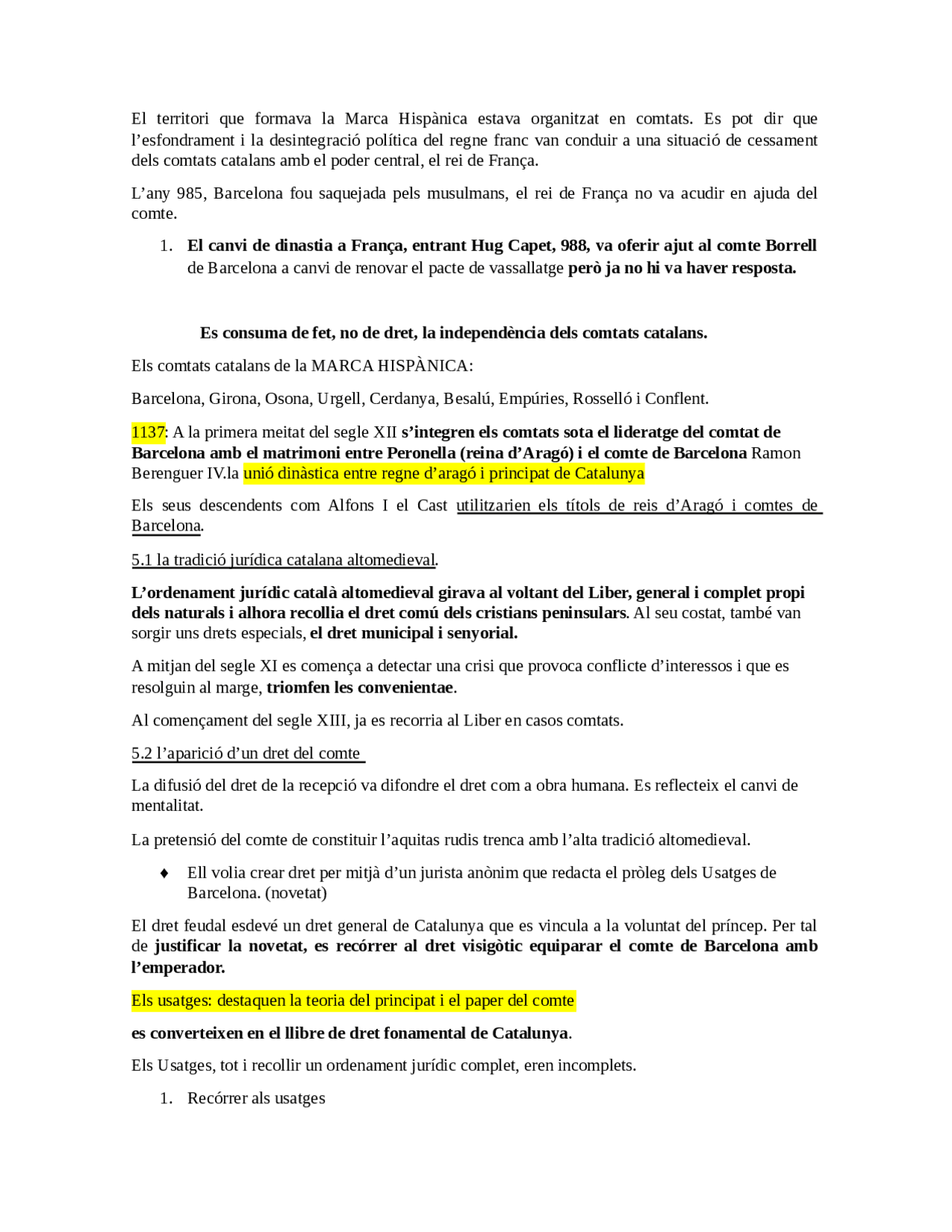 Apunts Del Manual Historia Del Dret Docsity