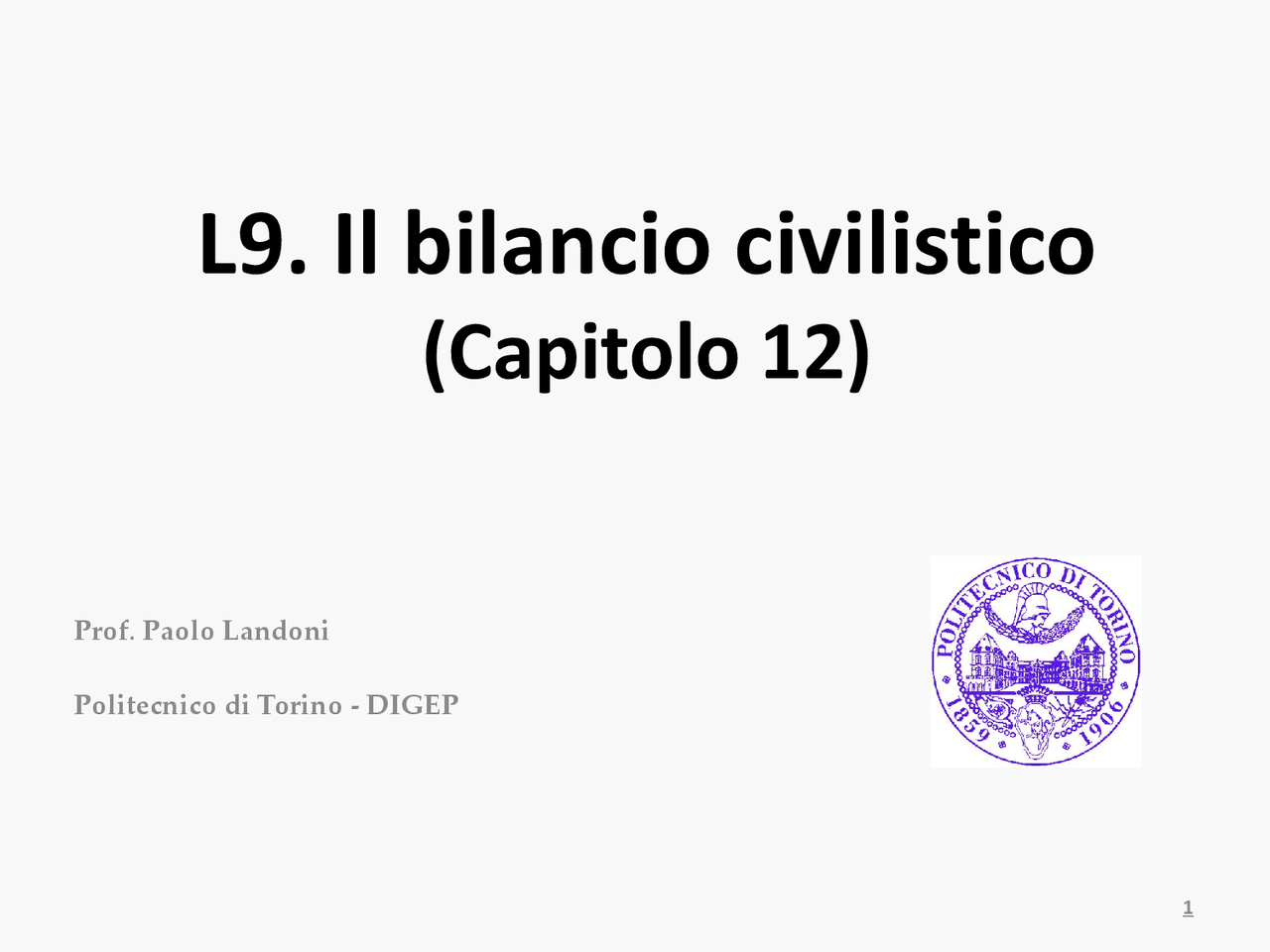 Slides Prima Parte Corso Docsity