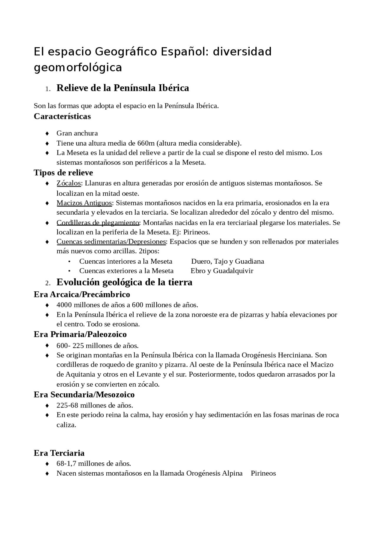 Apuntes Geografía 2bach Docsity