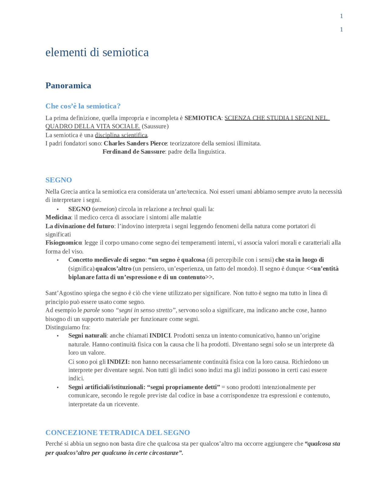 Elementi Di Semiotica Docsity