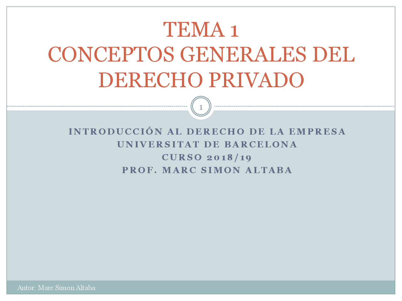 Derecho Ade Ub Tema 1 Docsity