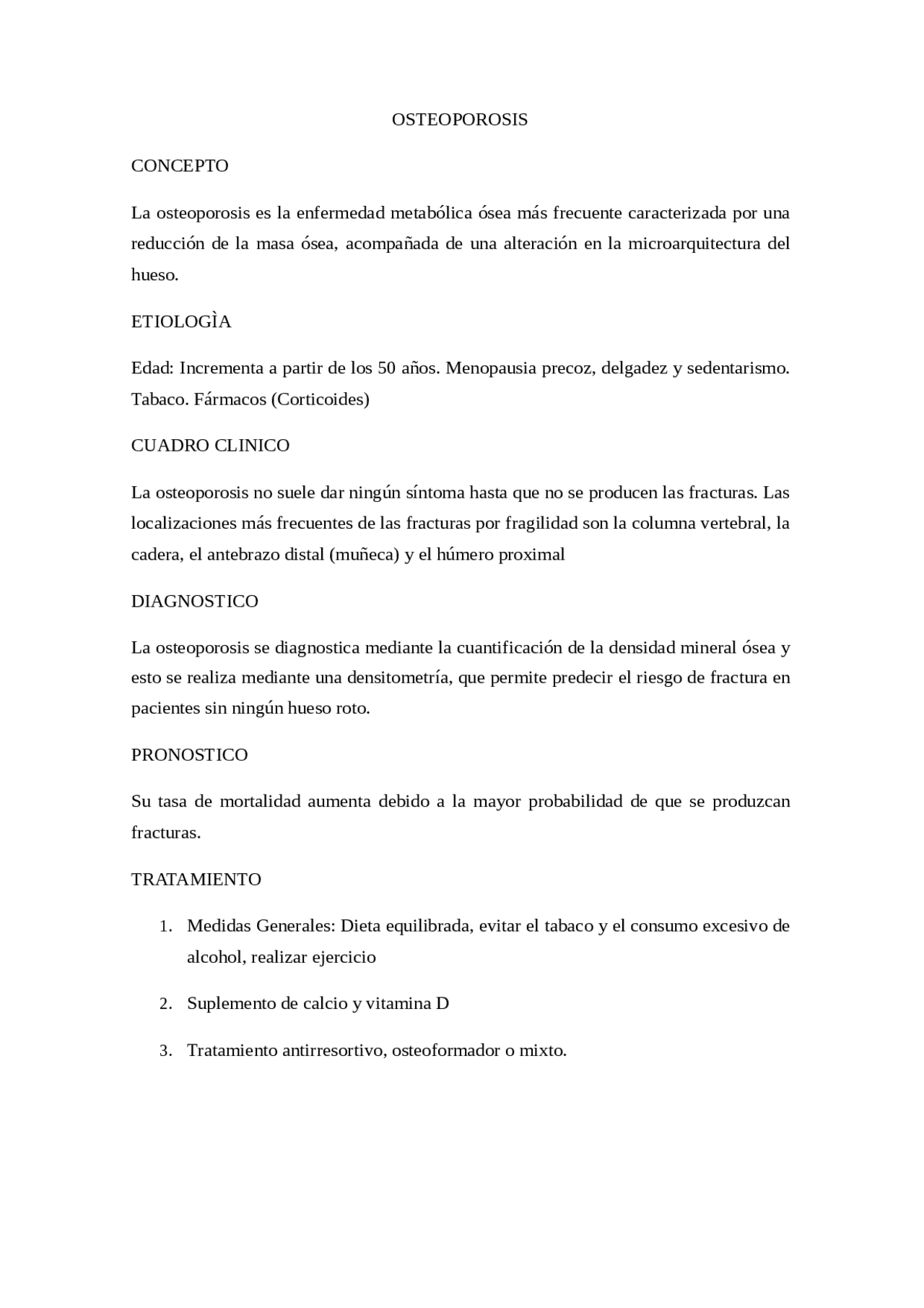 Osteoporosis Enfermedad Endocrinóloga Apuntes De Endocrinología Docsity