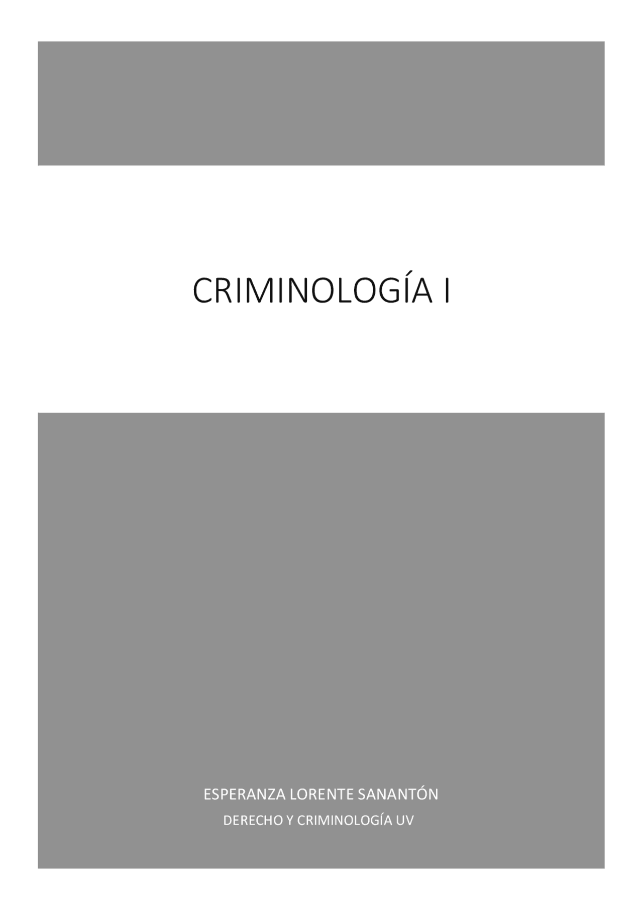 Apuntes Criminología I Docsity