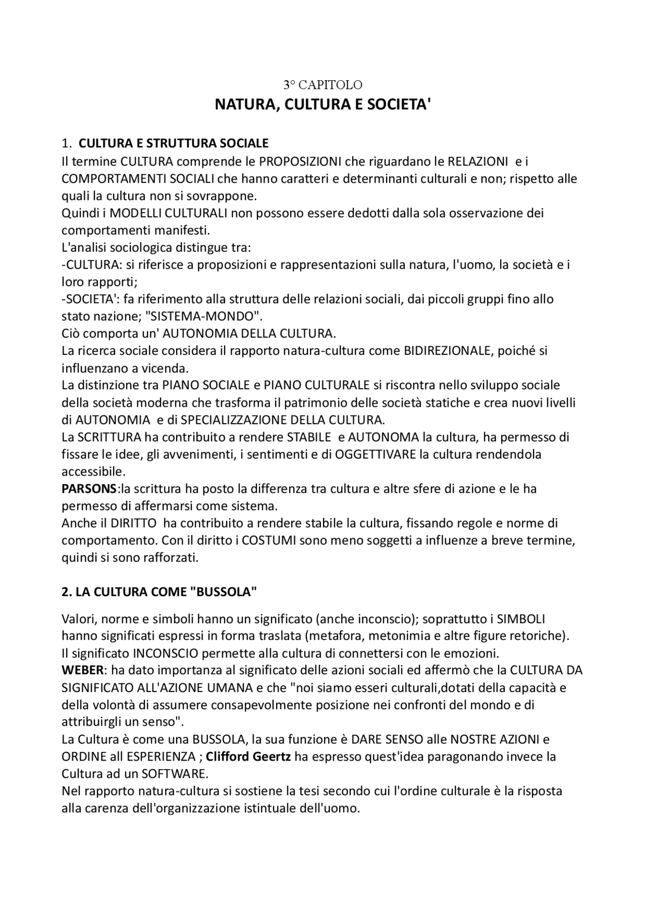 Capitolo 3 L Sciolla Sociologia Dei Processi Culturali Docsity