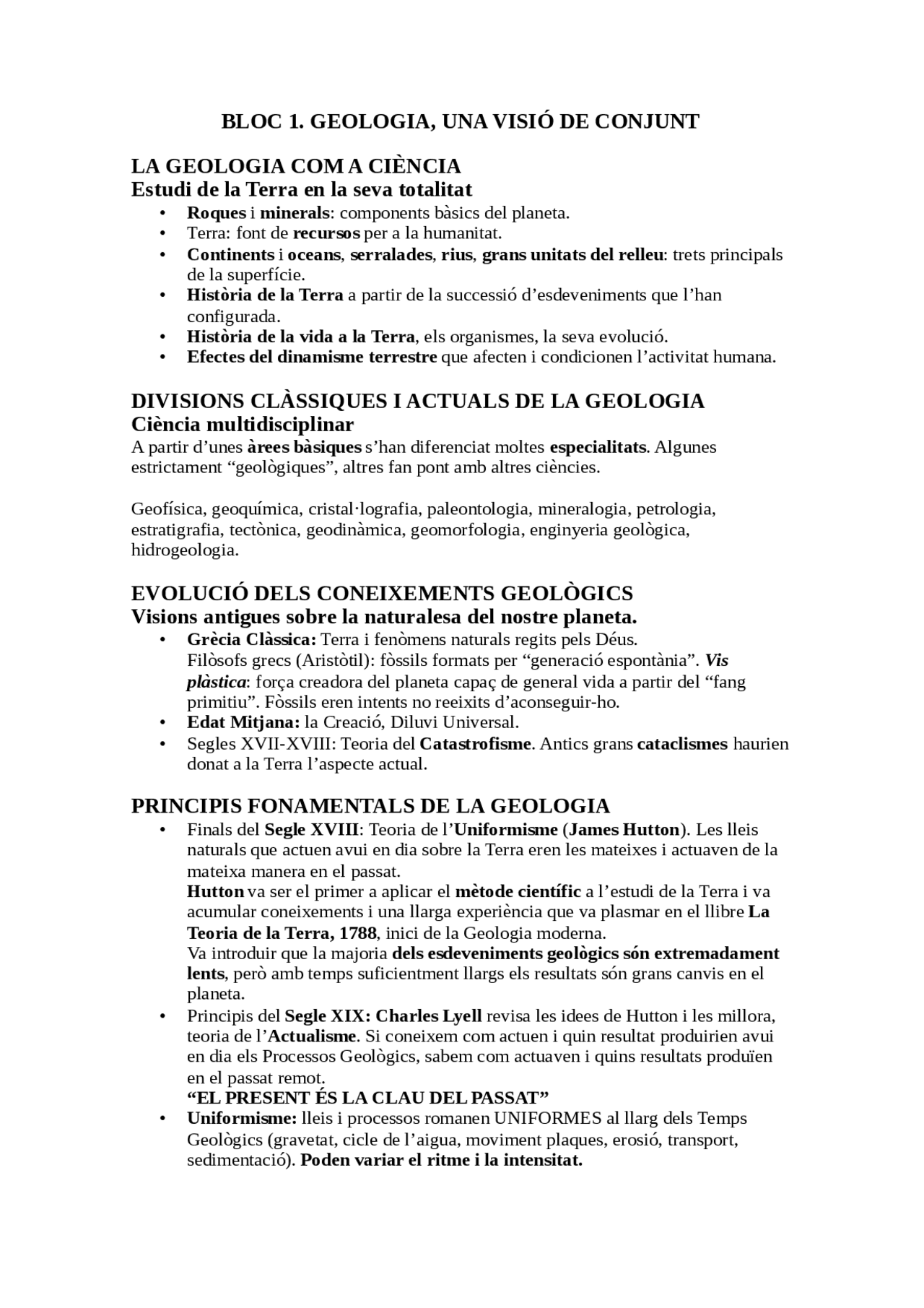 Apunts Geologia Periòde Acadèmic 1 Docsity