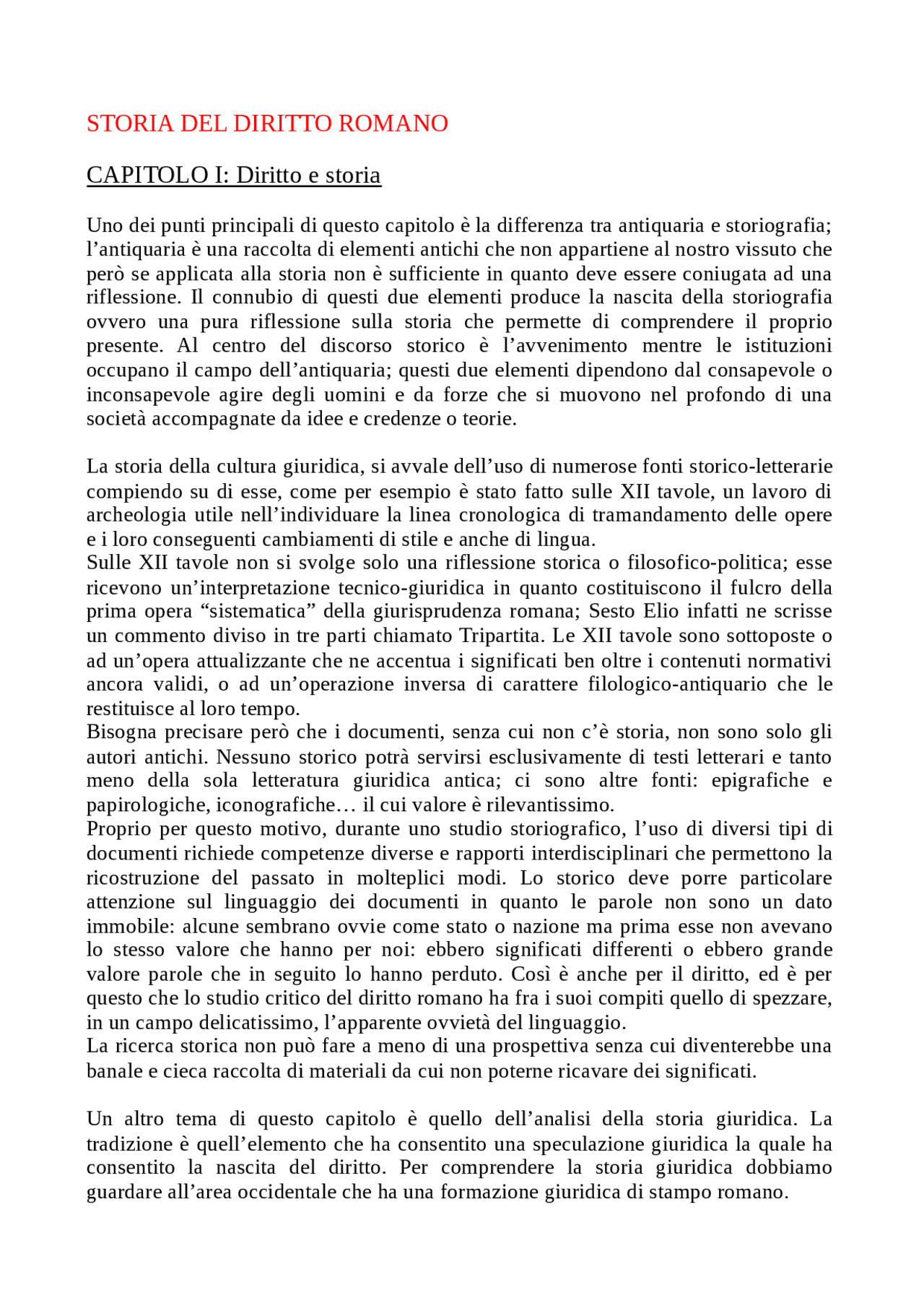 Storia Del Diritto Romano Docsity