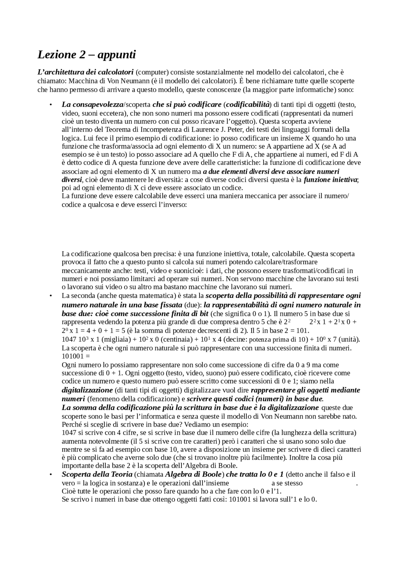 Introduzione Allinformatica Docsity