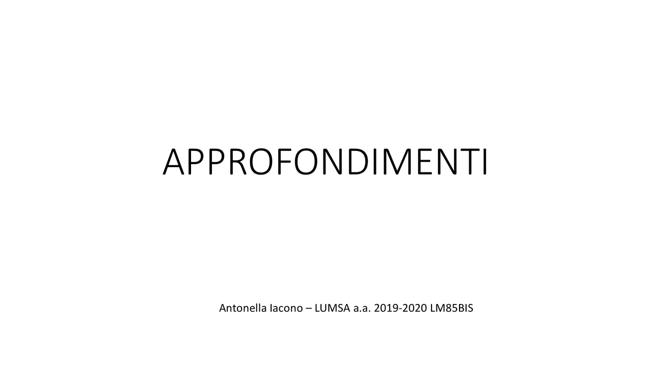 Approfondimento Pedagogia Docsity