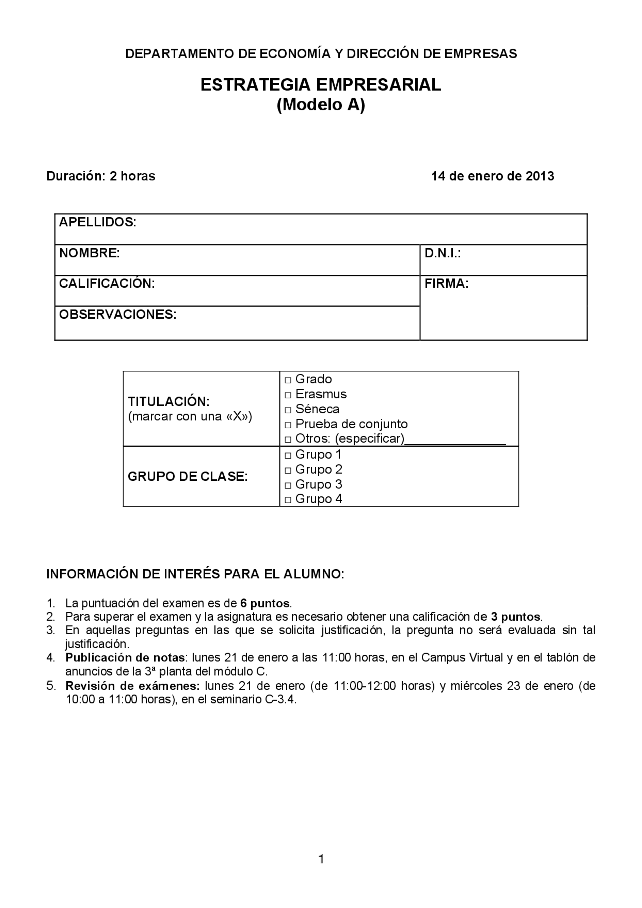 Examen 2 Estrategia Empresarial Docsity