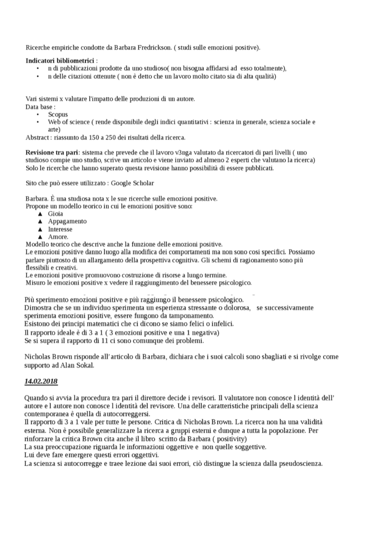 Metodologie Della Ricerca Docsity