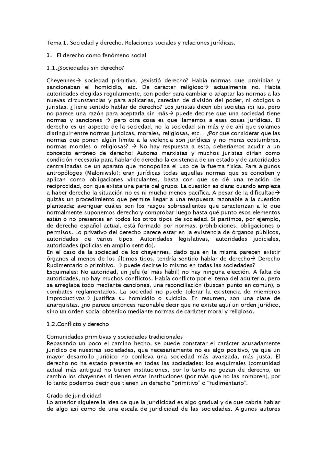 Apuntes De Fonaments Del Dret Docsity