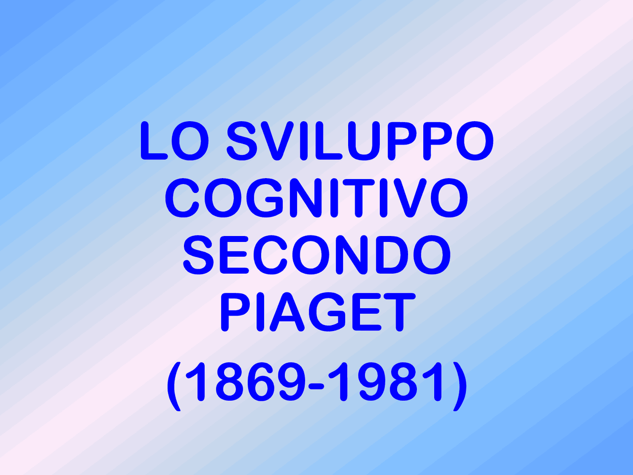 Sviluppo Cognitivo Psicologia Dello Sviluppo Docsity