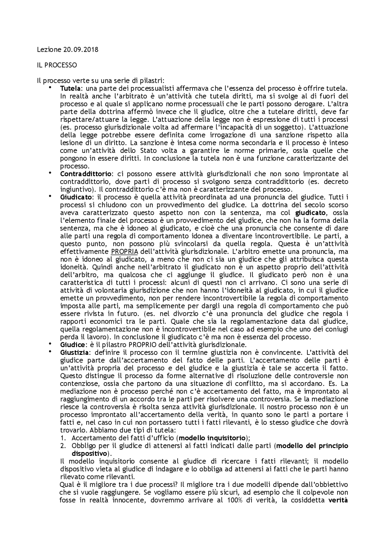 Appunti Di Tutele Giurisdizionali E Procedure Alternative Docsity