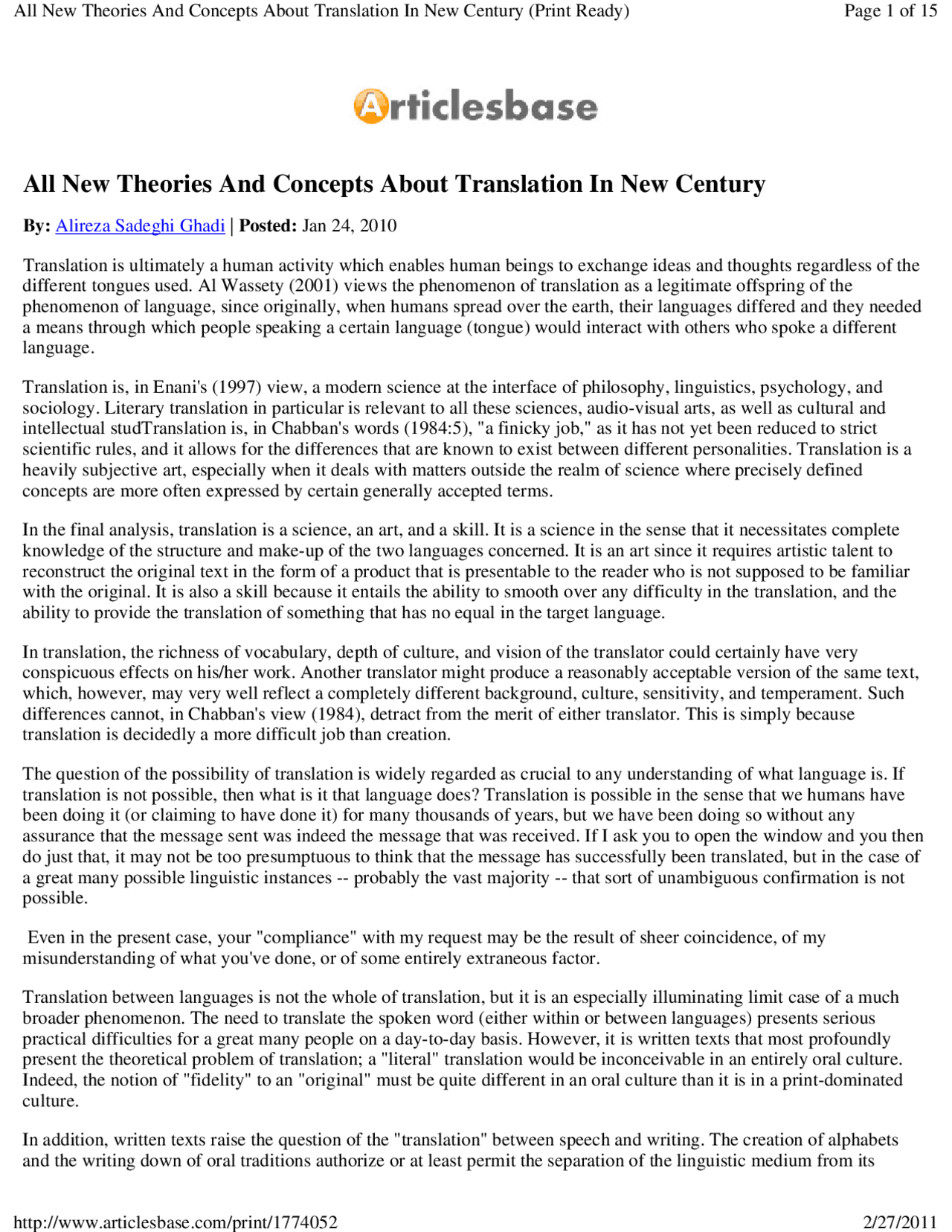 Theories And Concepts About Translation Docsity