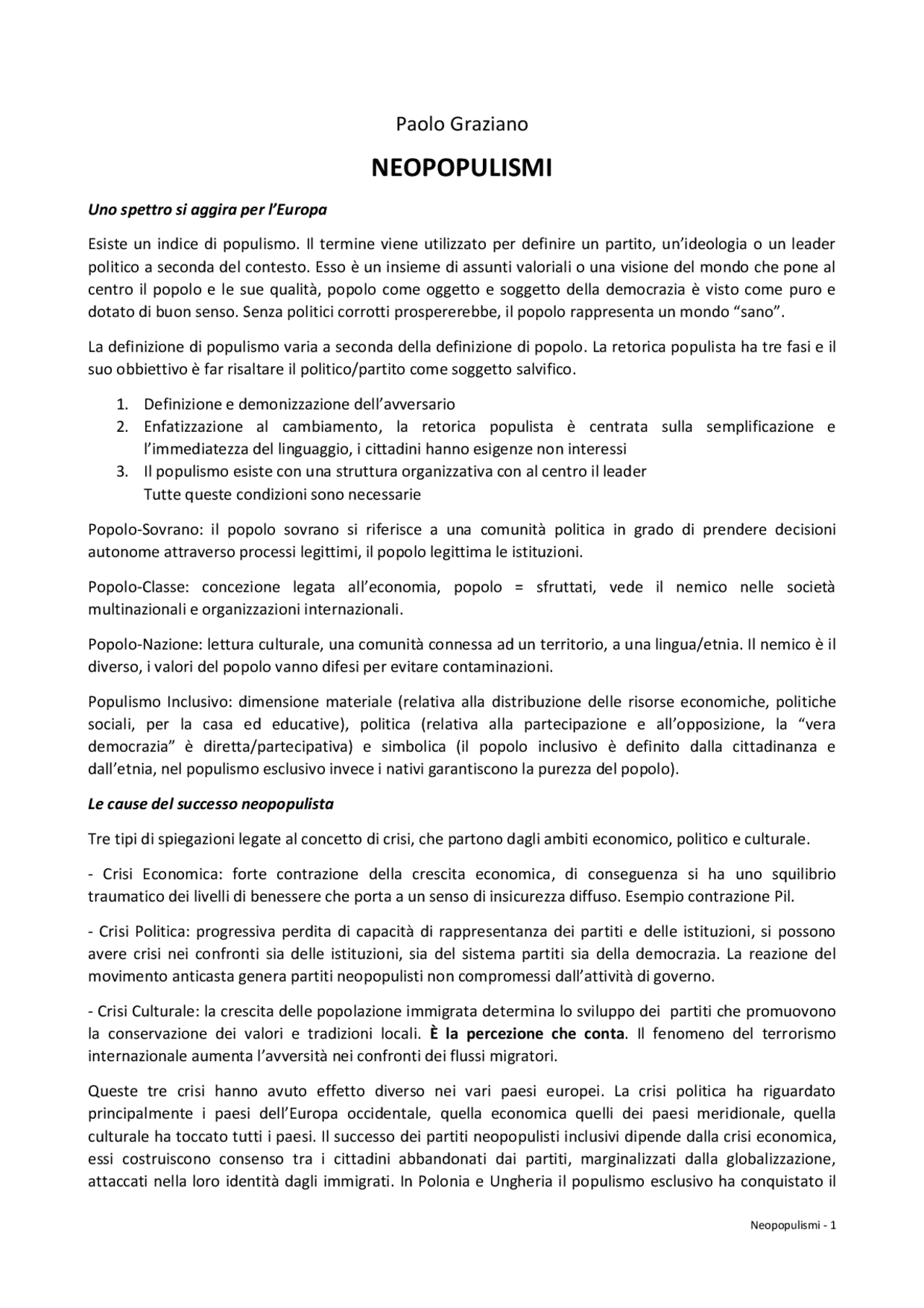 La Democrazia Senza Partiti Docsity