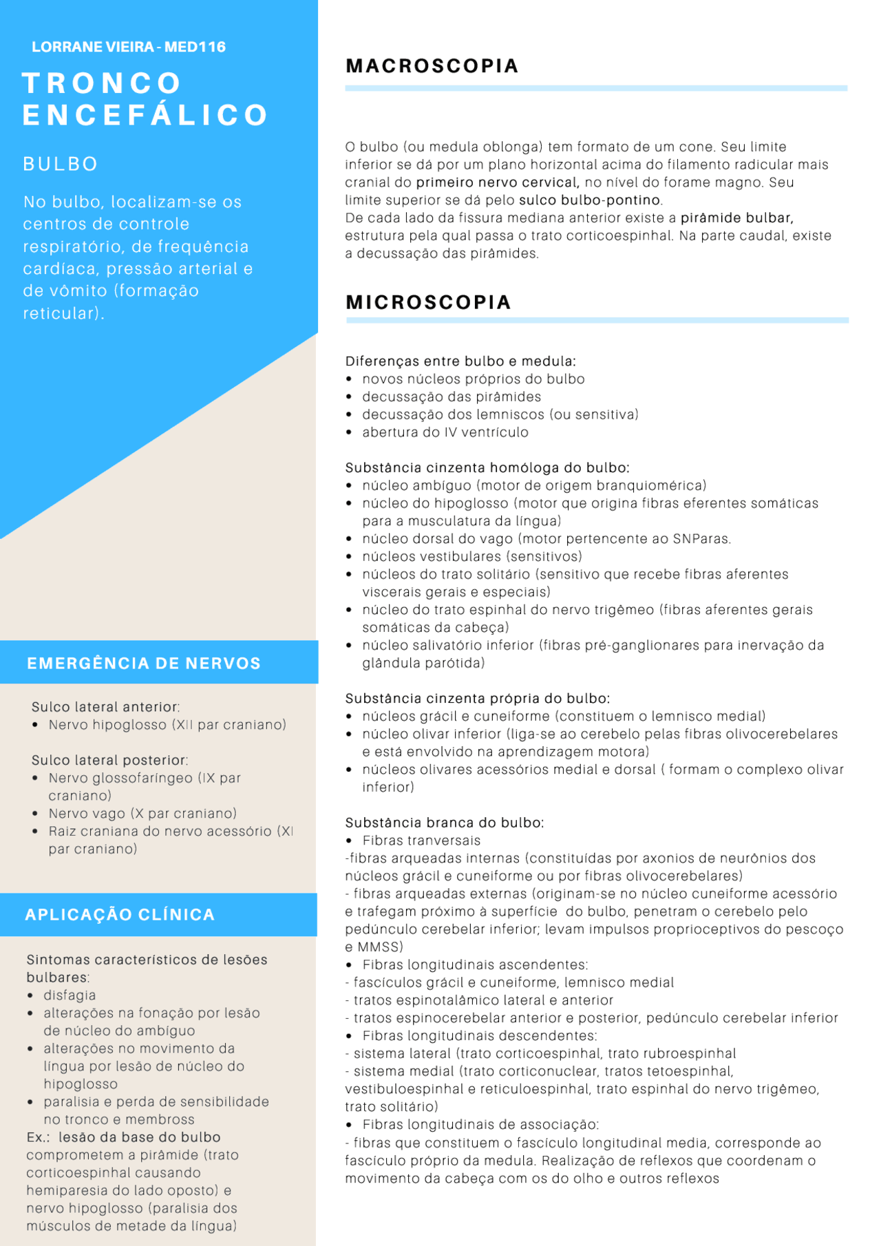 Resumo Neuroanatomia Bulbo Resumos Neuroanatomia Docsity
