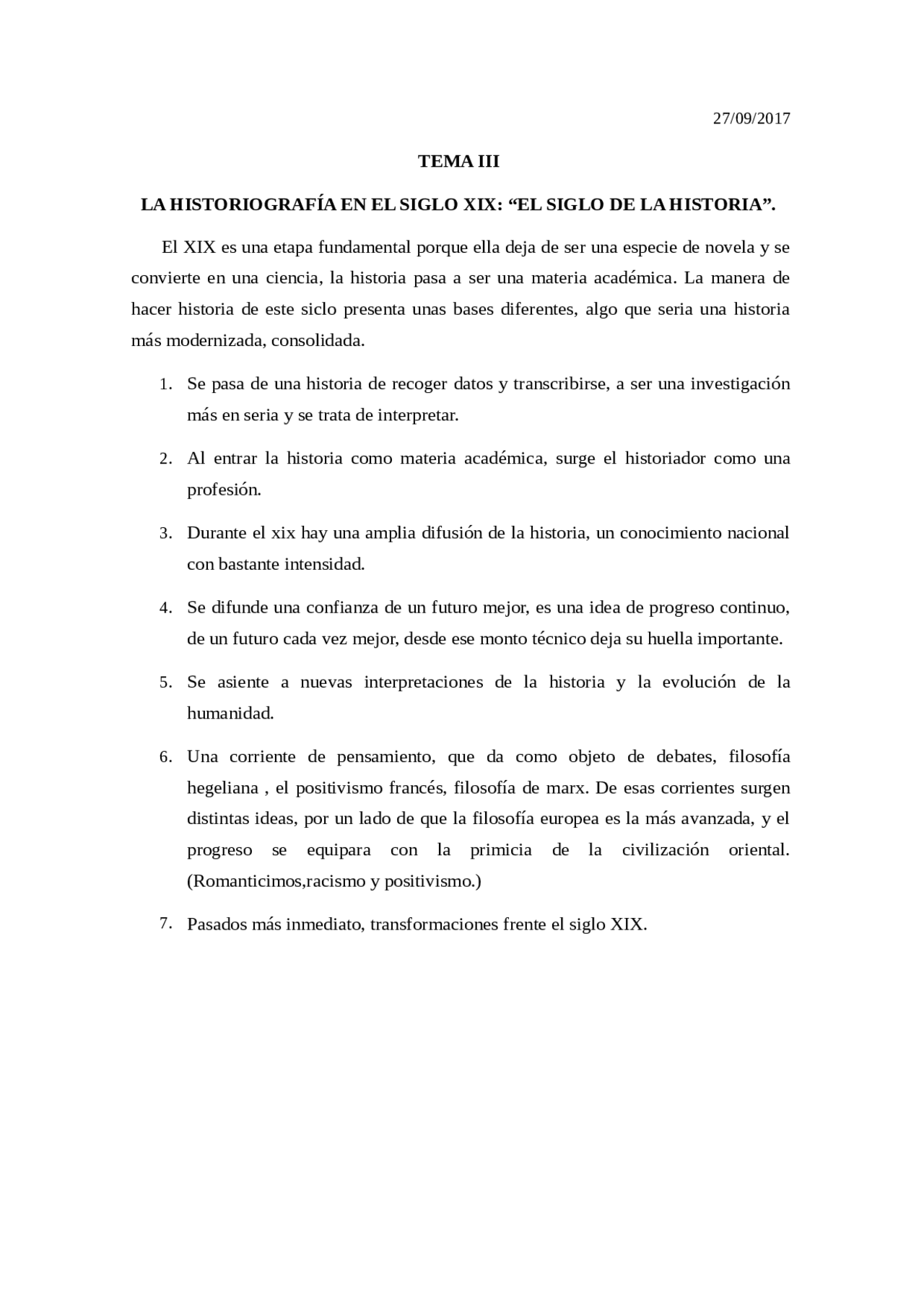 Historia En El Siglo Xix Docsity