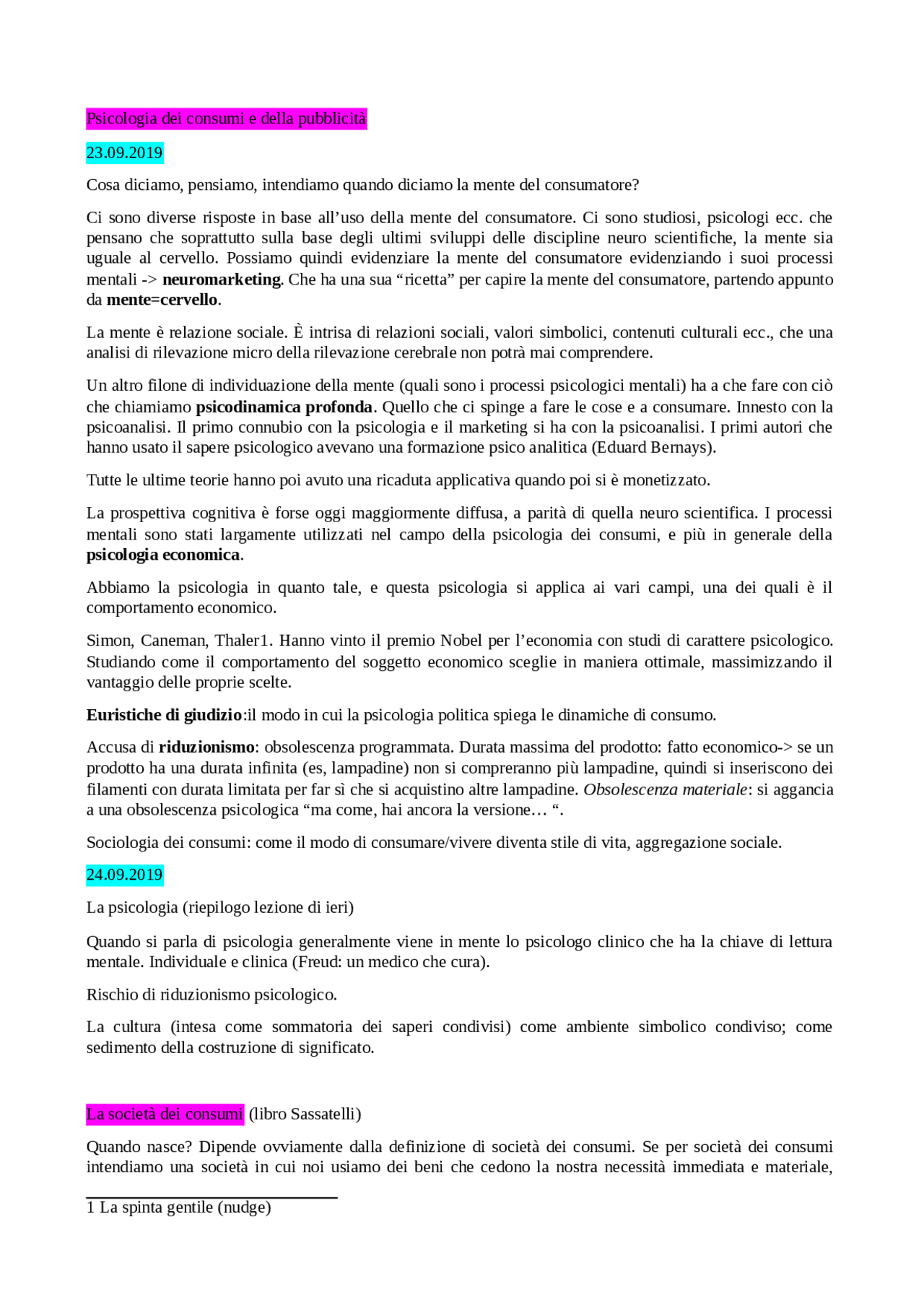 Psicologia Dei Consumi Docsity