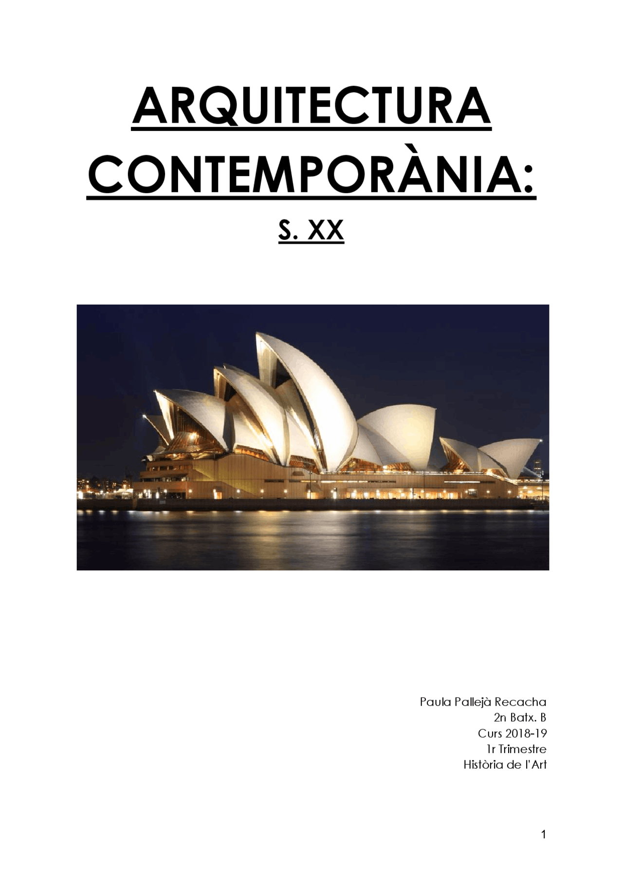 Apuntes Arquitectura S Xx Docsity