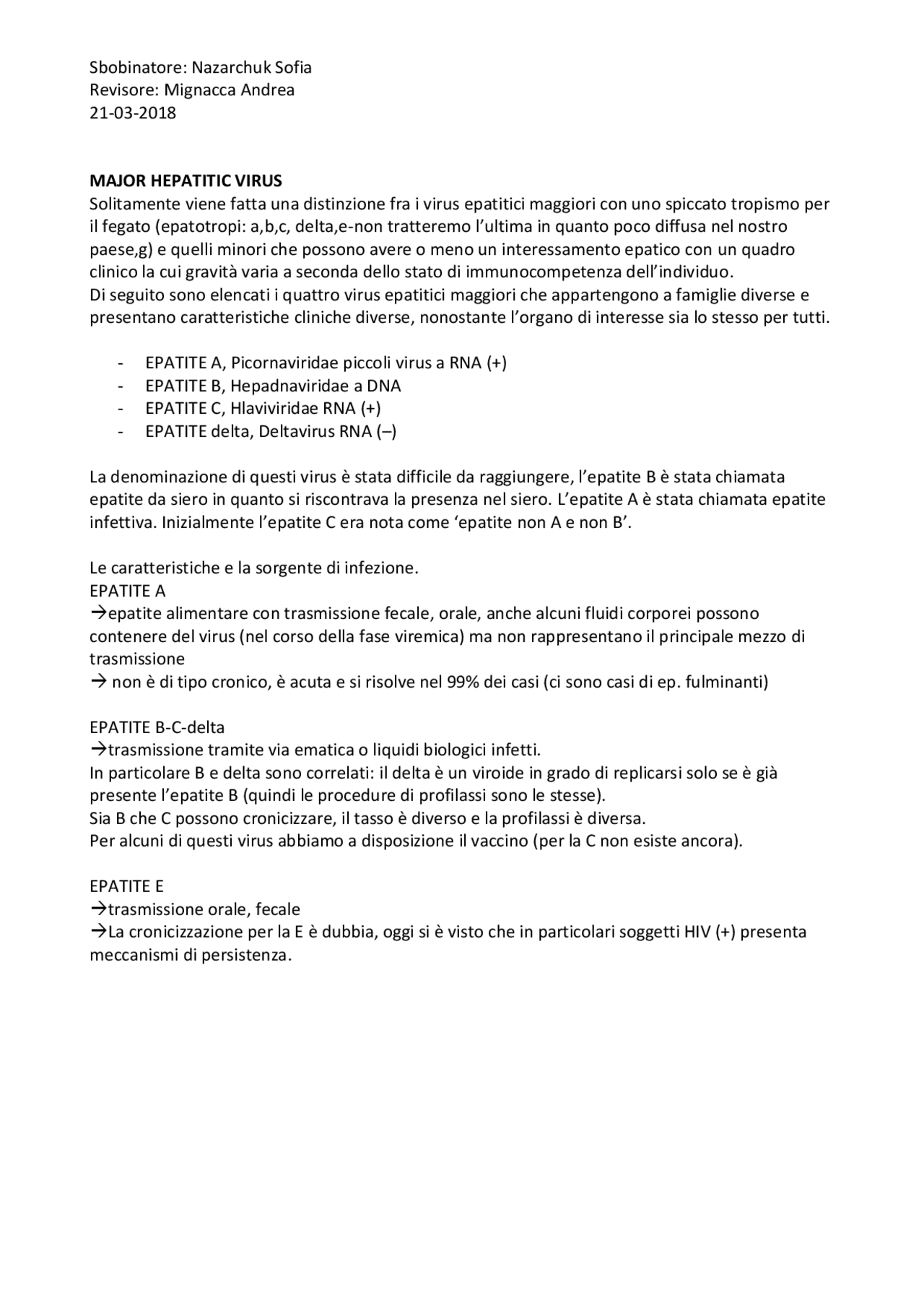 Sbobina Ottava Lezione Di Virologia Corso Di Microbiologia Docsity
