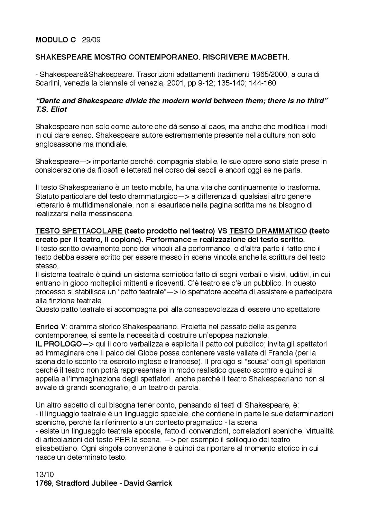 Appunti Del Modulo C Prof Iannaccaro Docsity